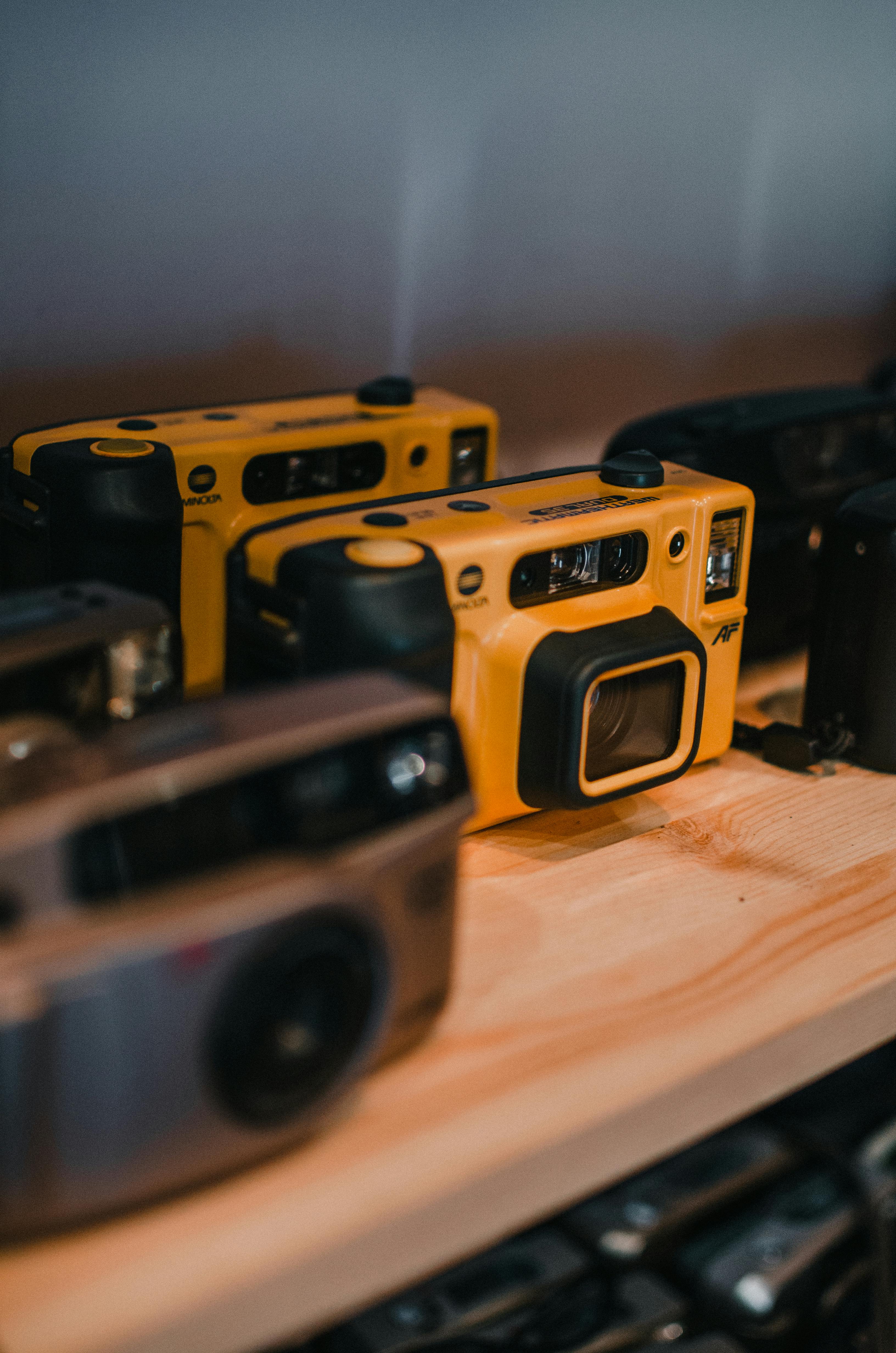 Yellow Film Cameras · Free Stock Photo