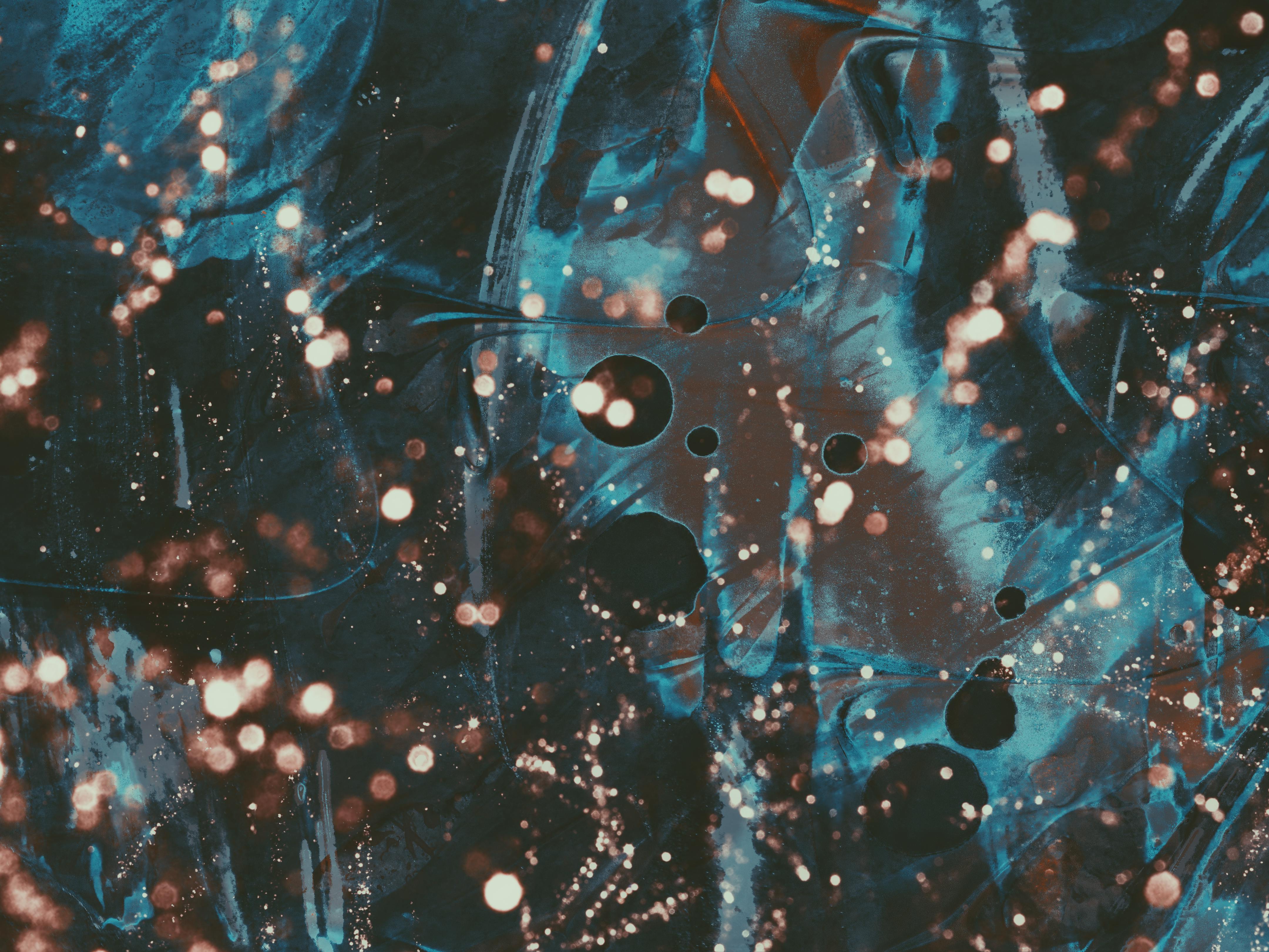 Close-Up Shot of an Acrylic Painting · Free Stock Photo