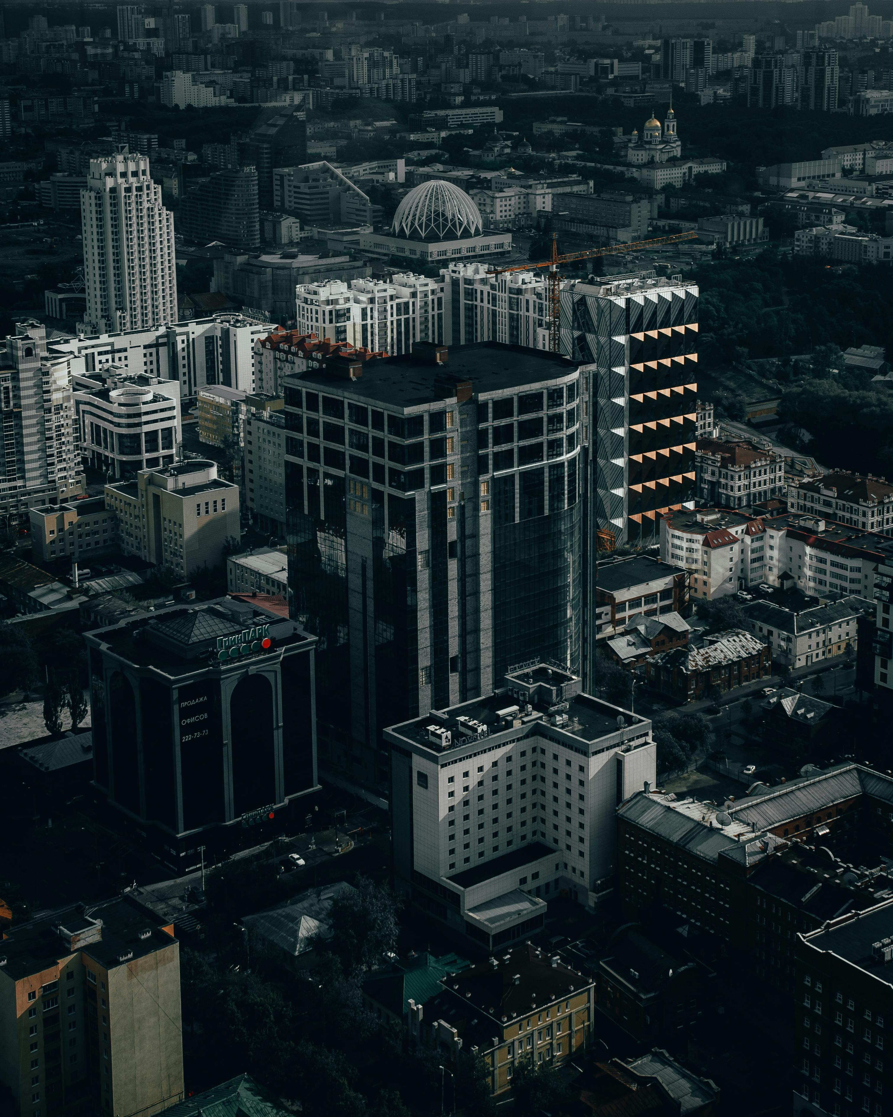 Aerial View of City Buildings · Free Stock Photo