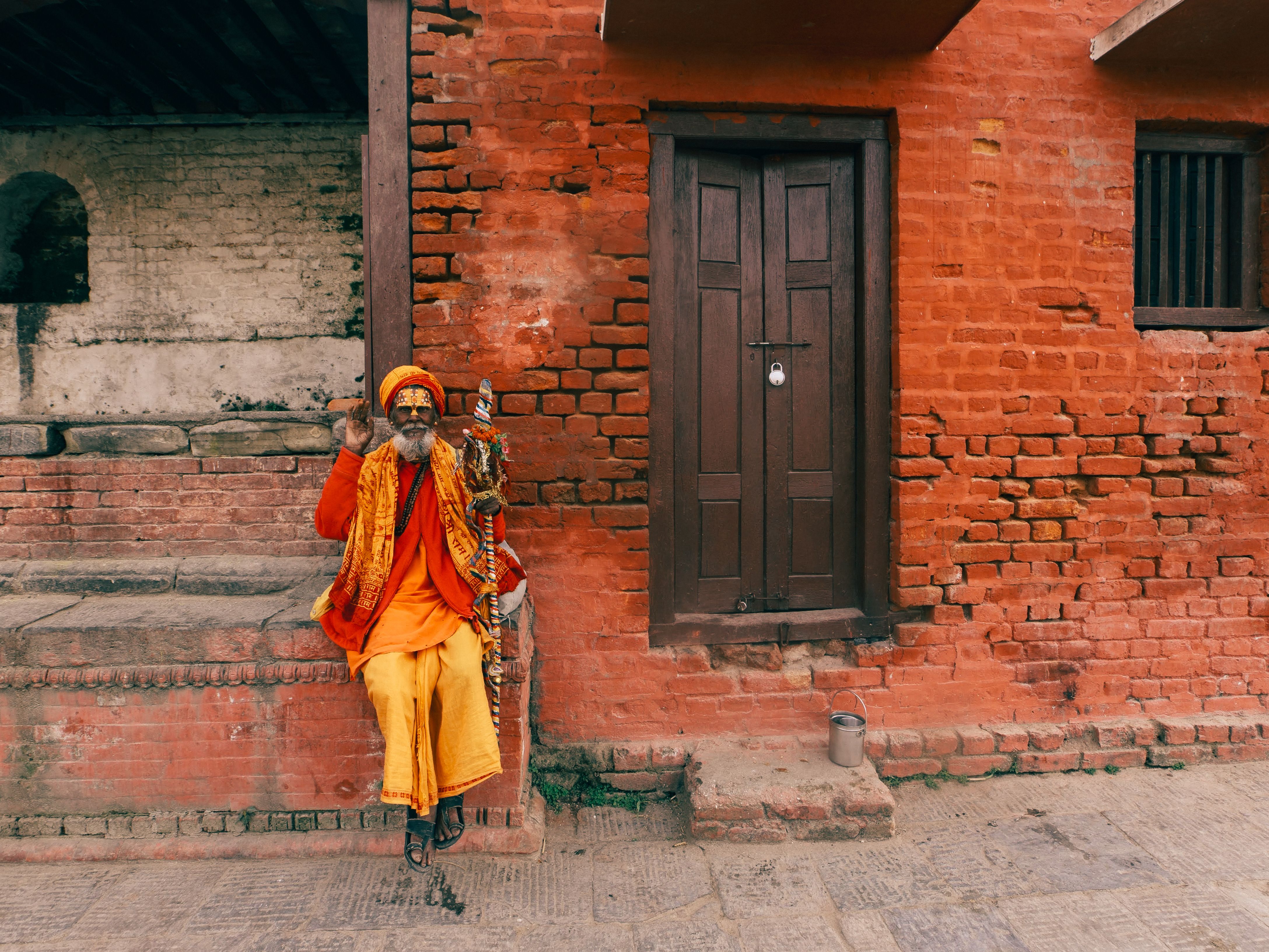 Man in Traditional Clothing in Village · Free Stock Photo