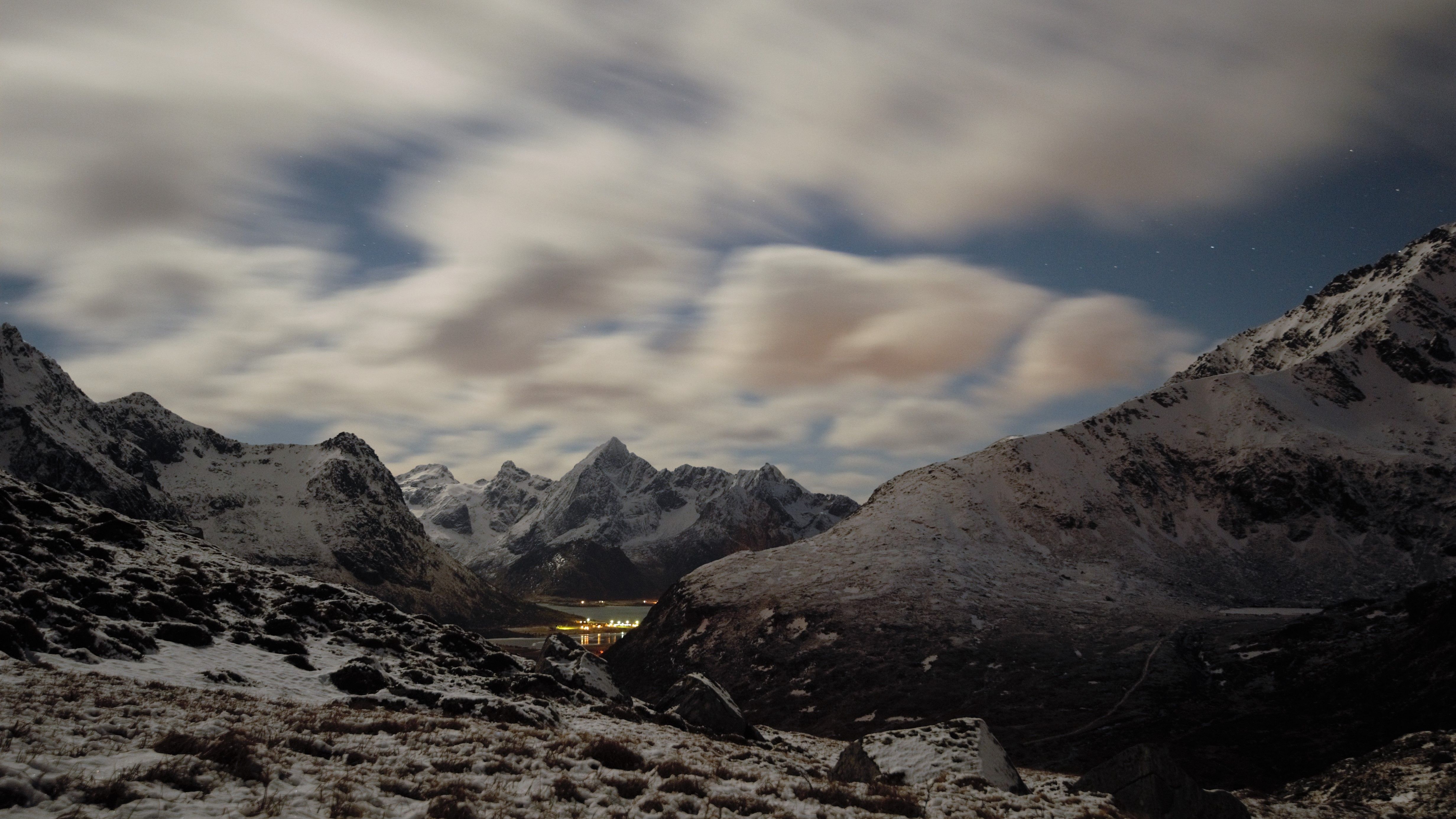 Valley Between Snow Capped Mountains · Free Stock Photo