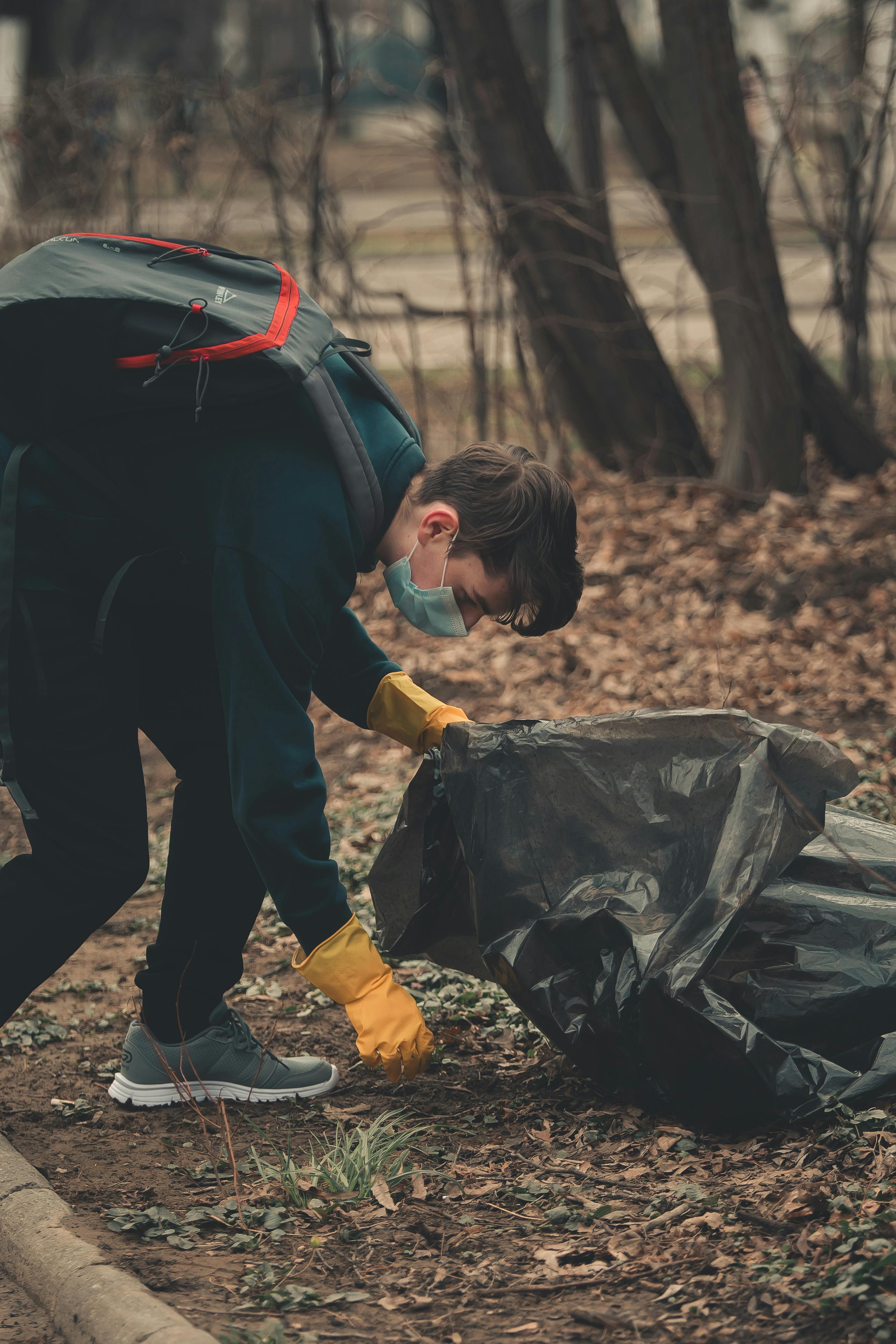 A Man Cleaning the Forest · Free Stock Photo