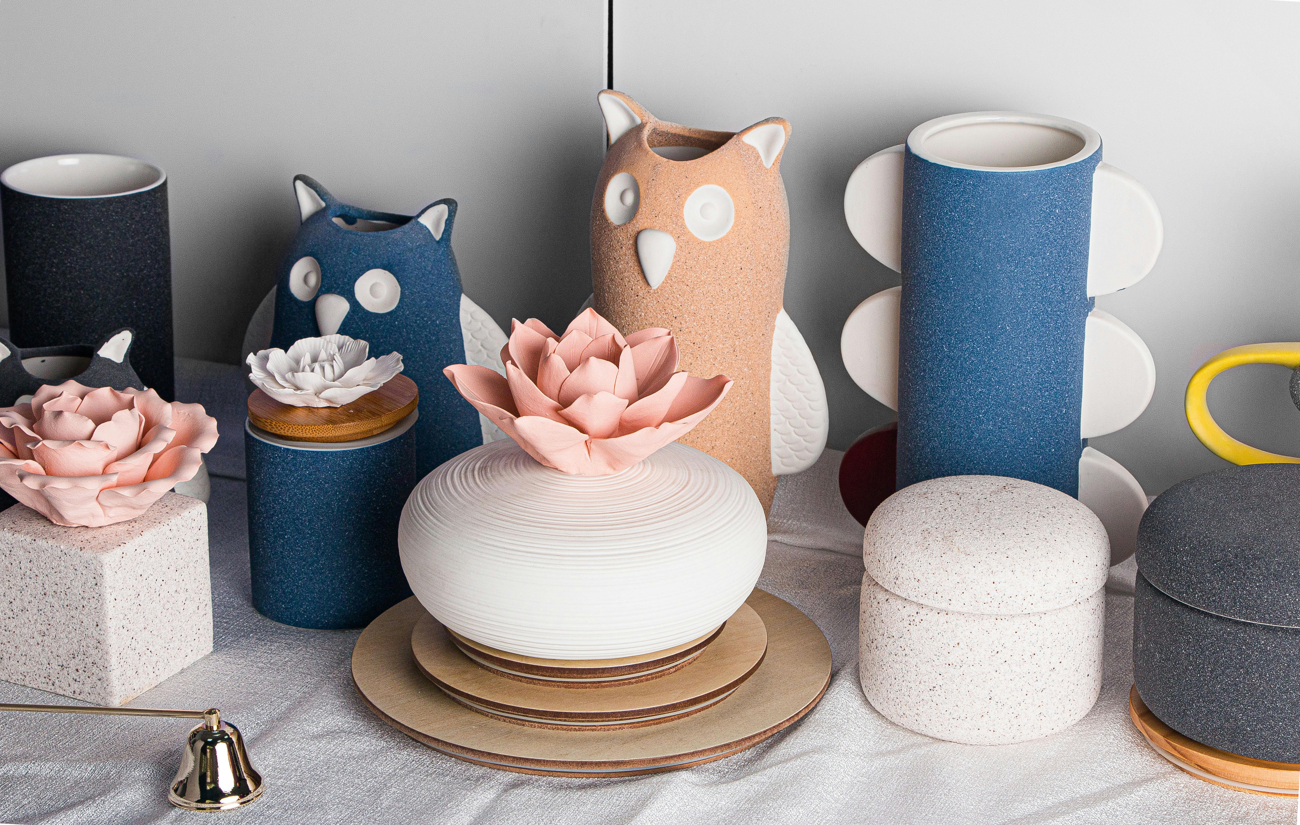 Minimalist Stone Containers · Free Stock Photo