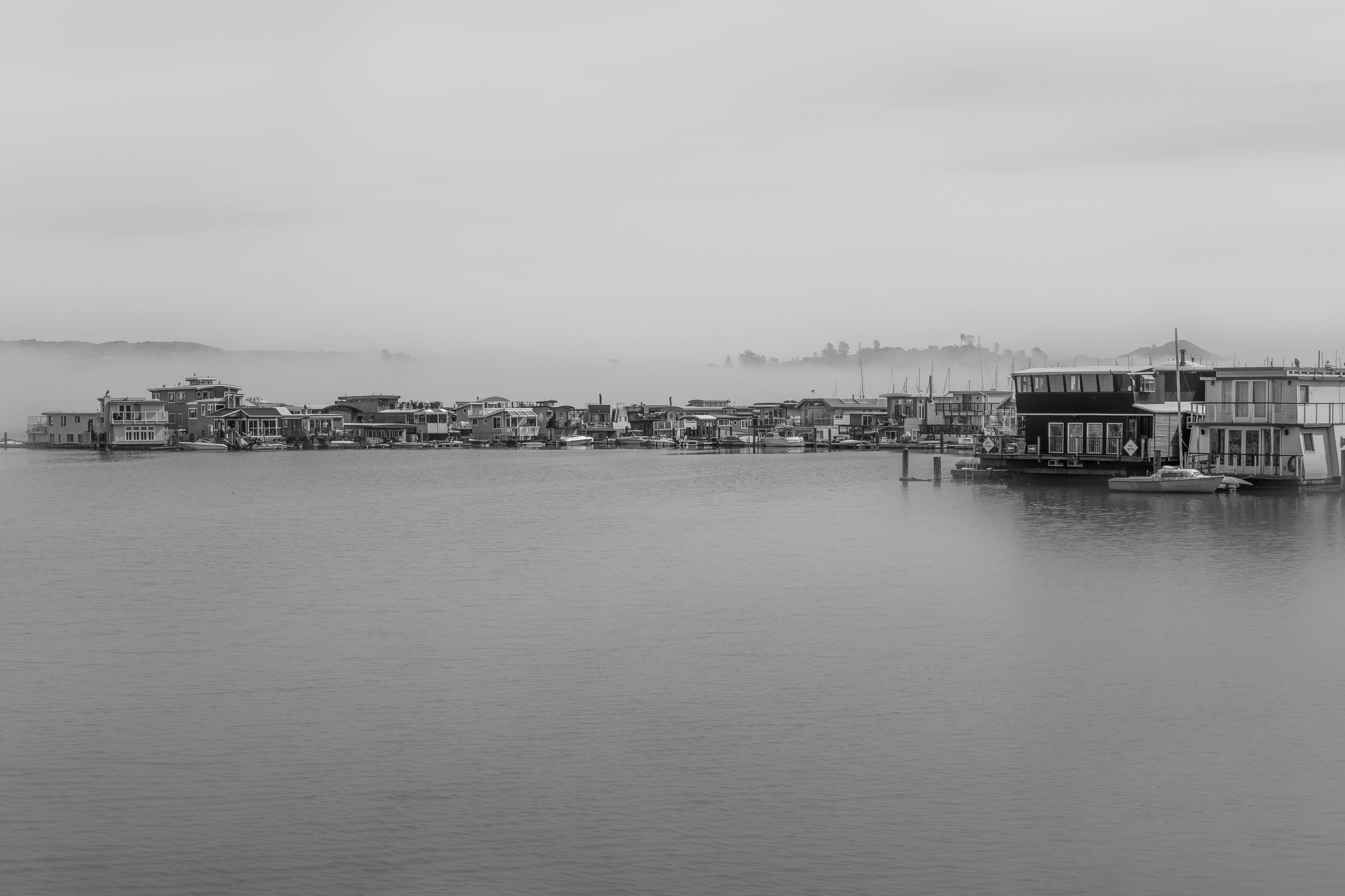 Harbor in Fog · Free Stock Photo
