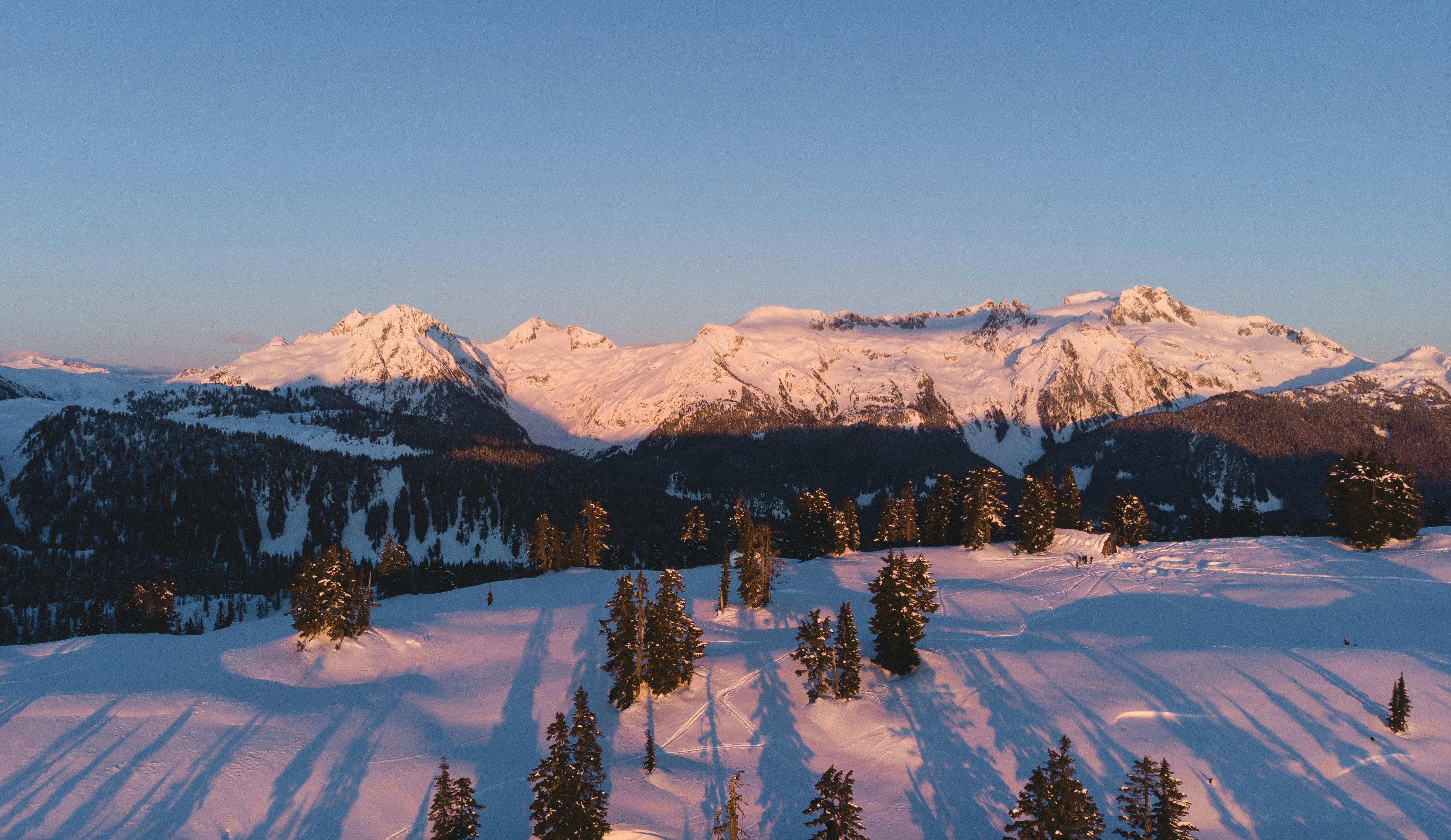 Mountains in Snow on Nature Landscape · Free Stock Photo
