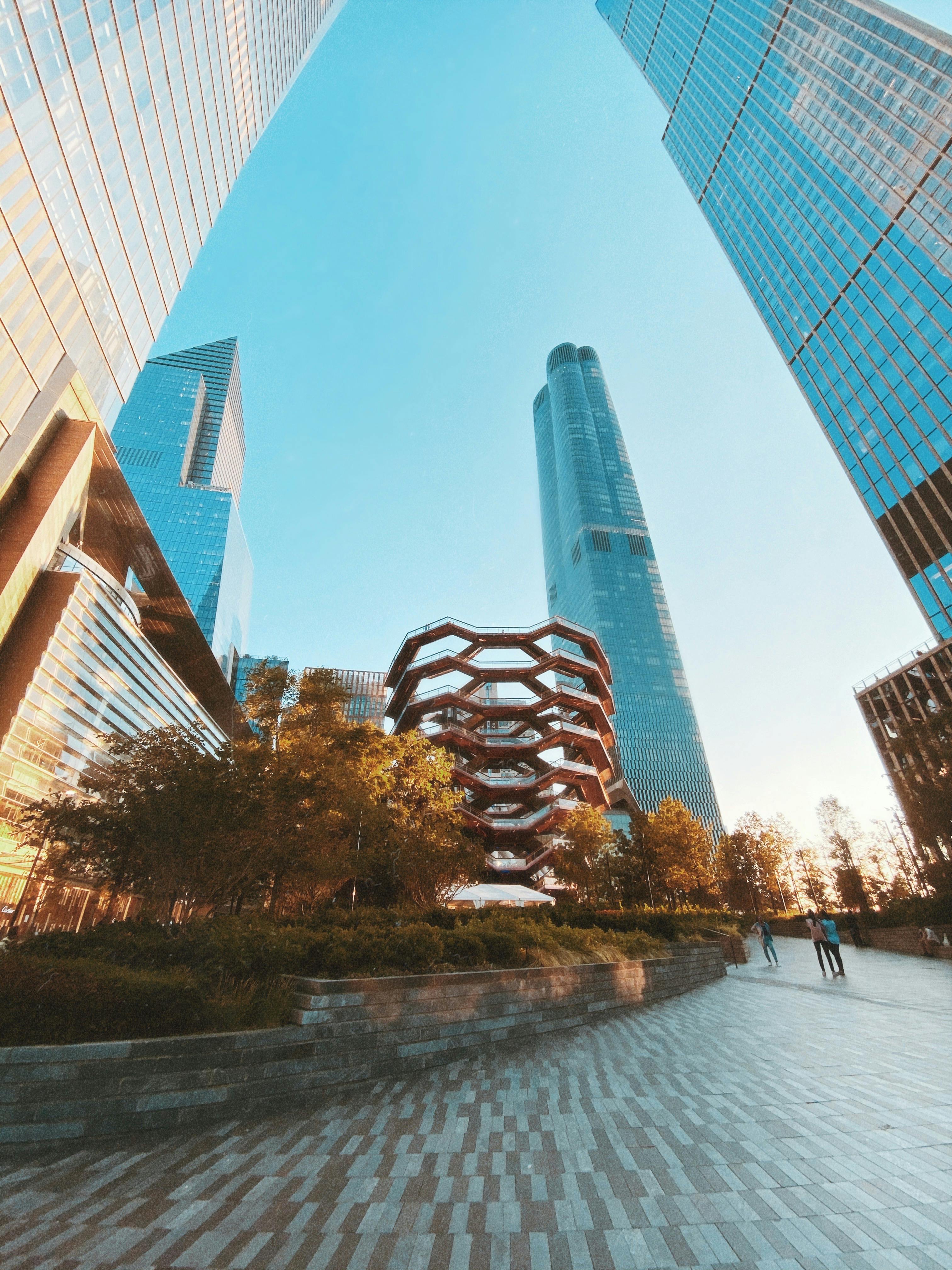 Wide Angle Shot of Buildings · Free Stock Photo