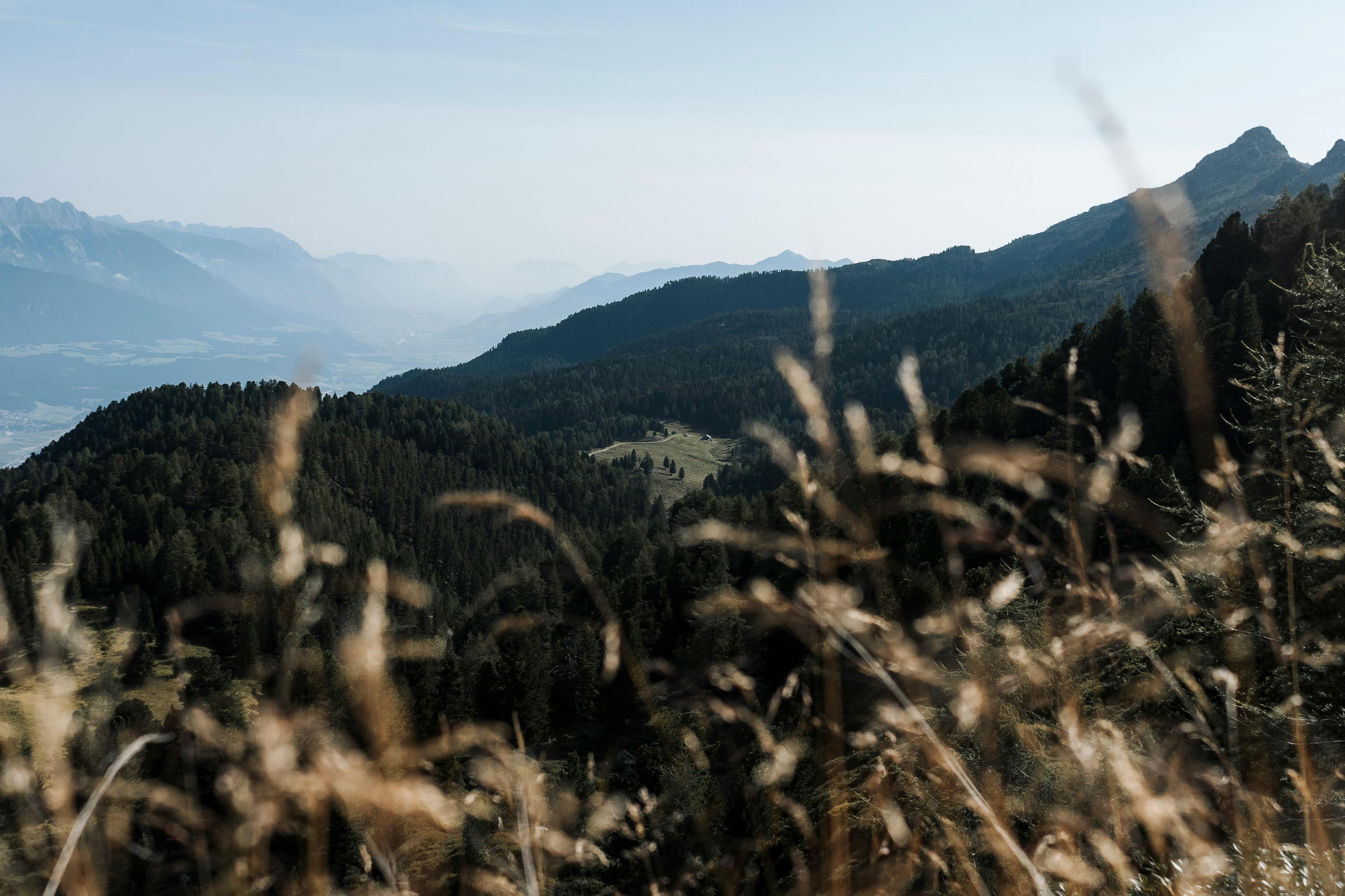 Brown Grass Field Near Mountains · Free Stock Photo