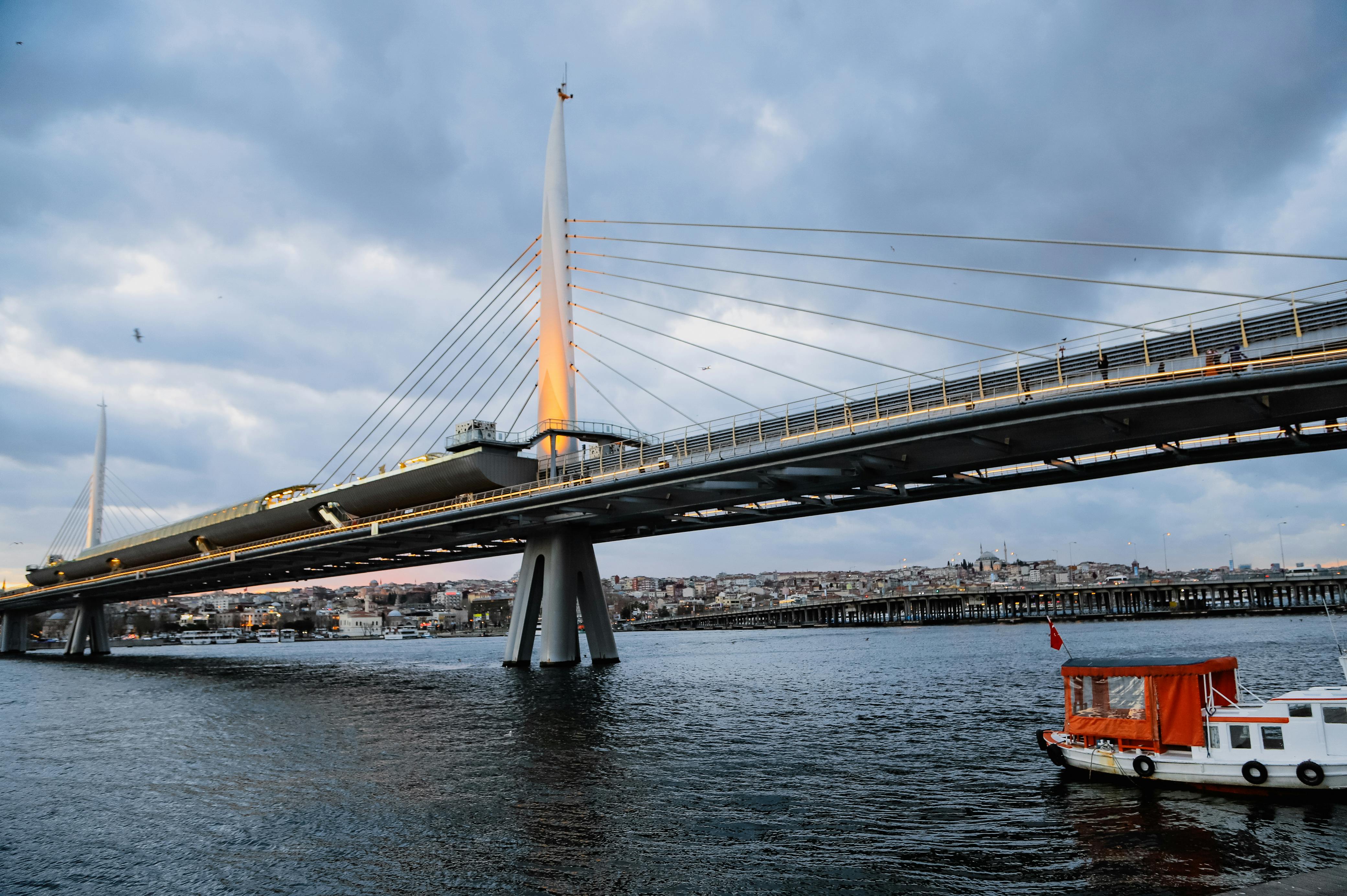 Bridge under Cloudy Sky · Free Stock Photo