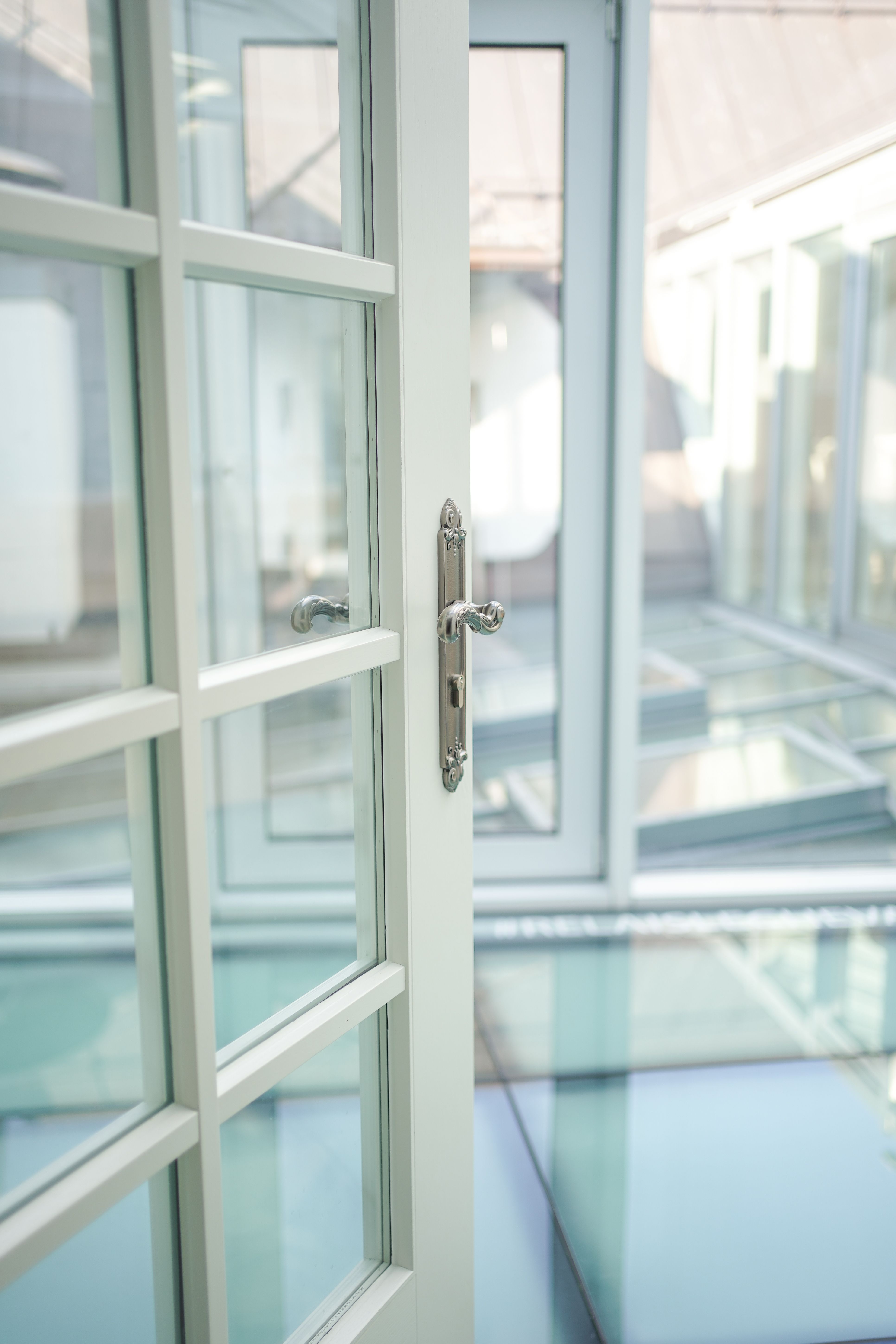A Window with Glass Panels · Free Stock Photo