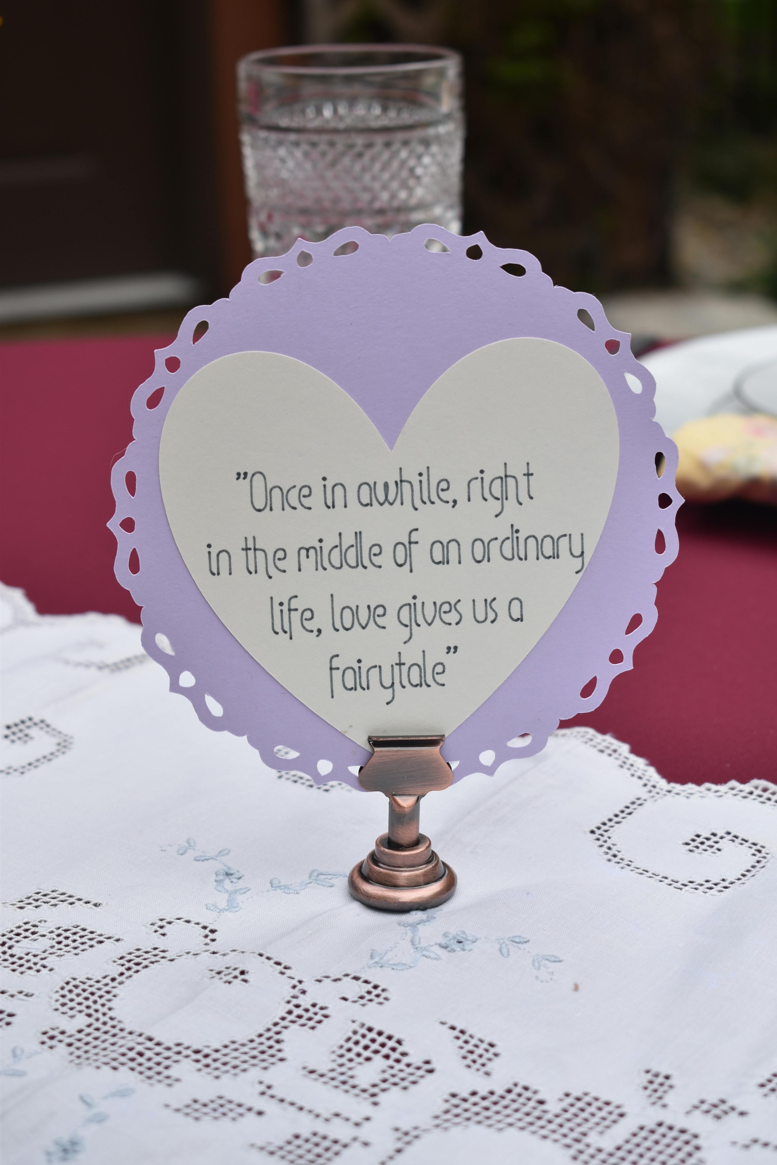 Paper Decoration with Saying on Table · Free Stock Photo