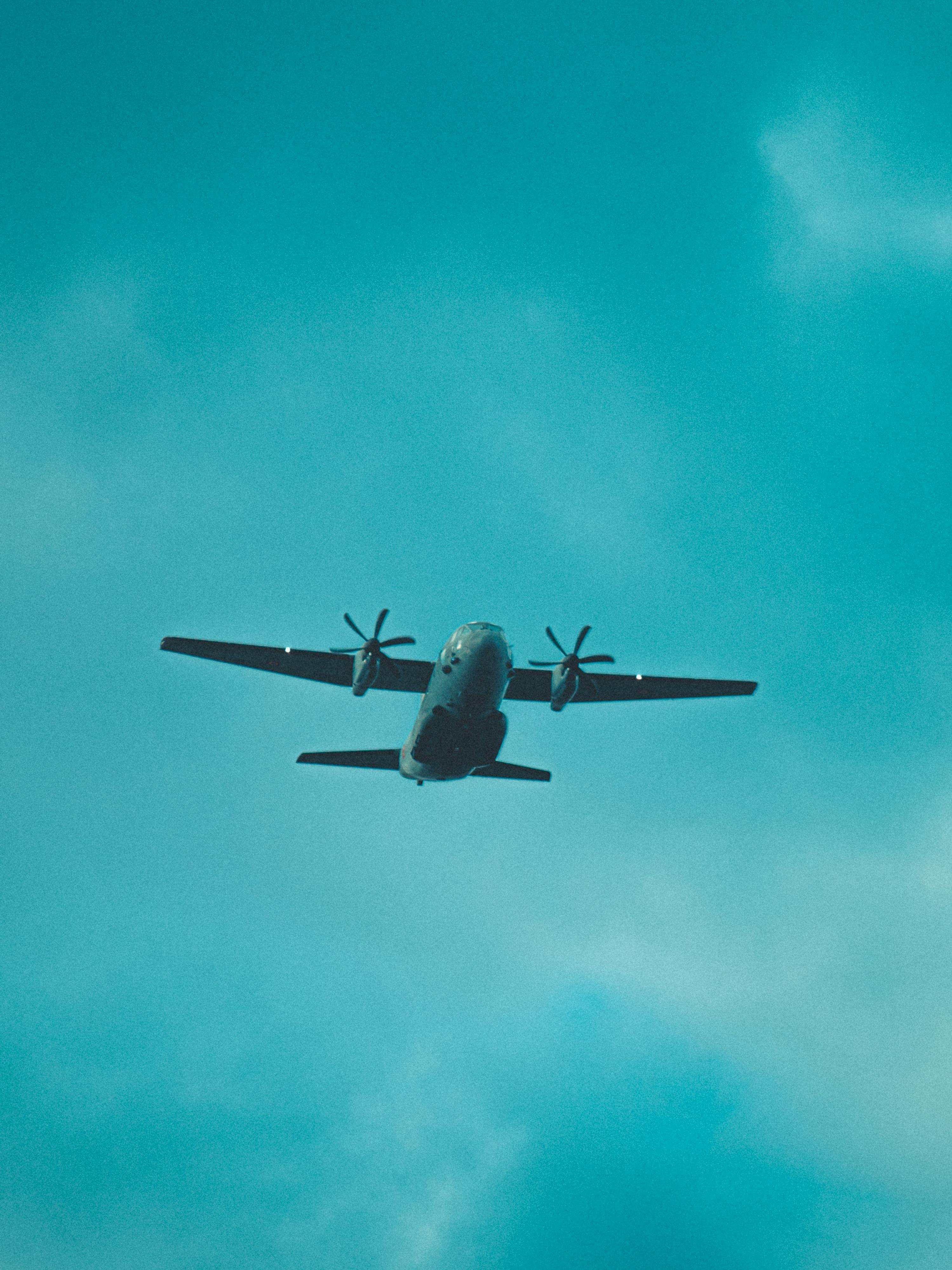 Low Angle Shot of a Military Airplane · Free Stock Photo