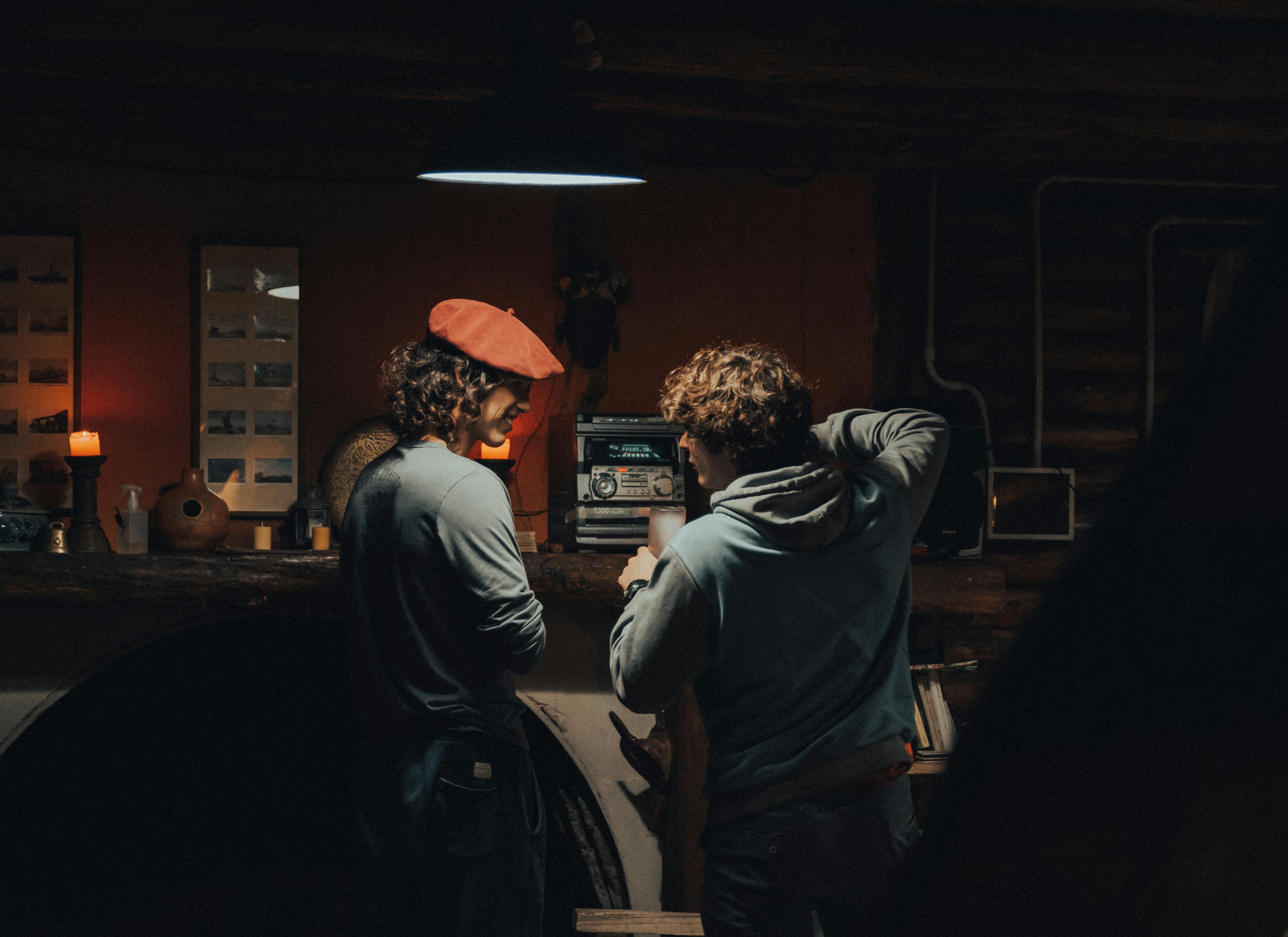 Men Talking in Living Room · Free Stock Photo