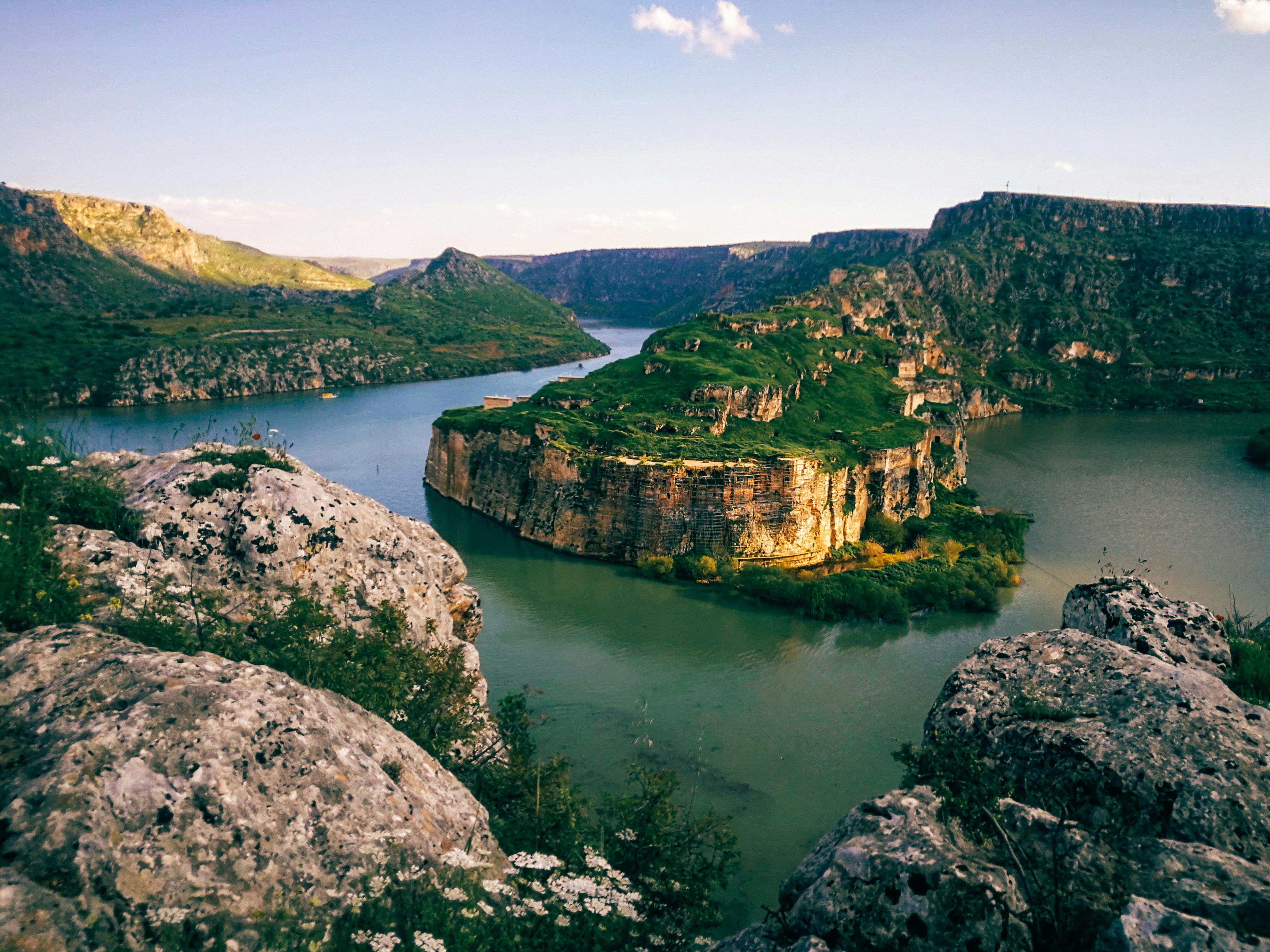 Rock Formations around River · Free Stock Photo