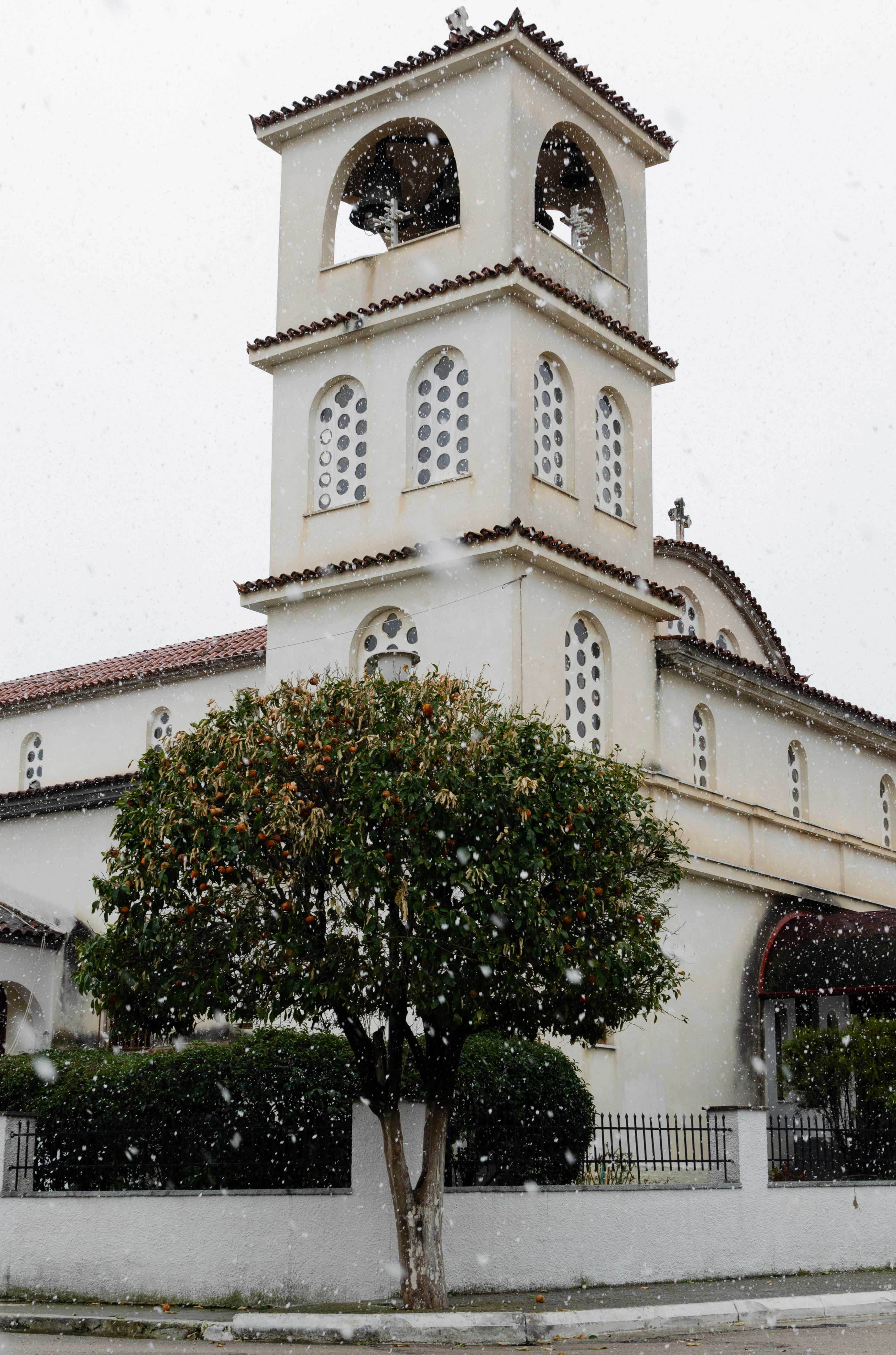 White Wooden Village Church · Free Stock Photo