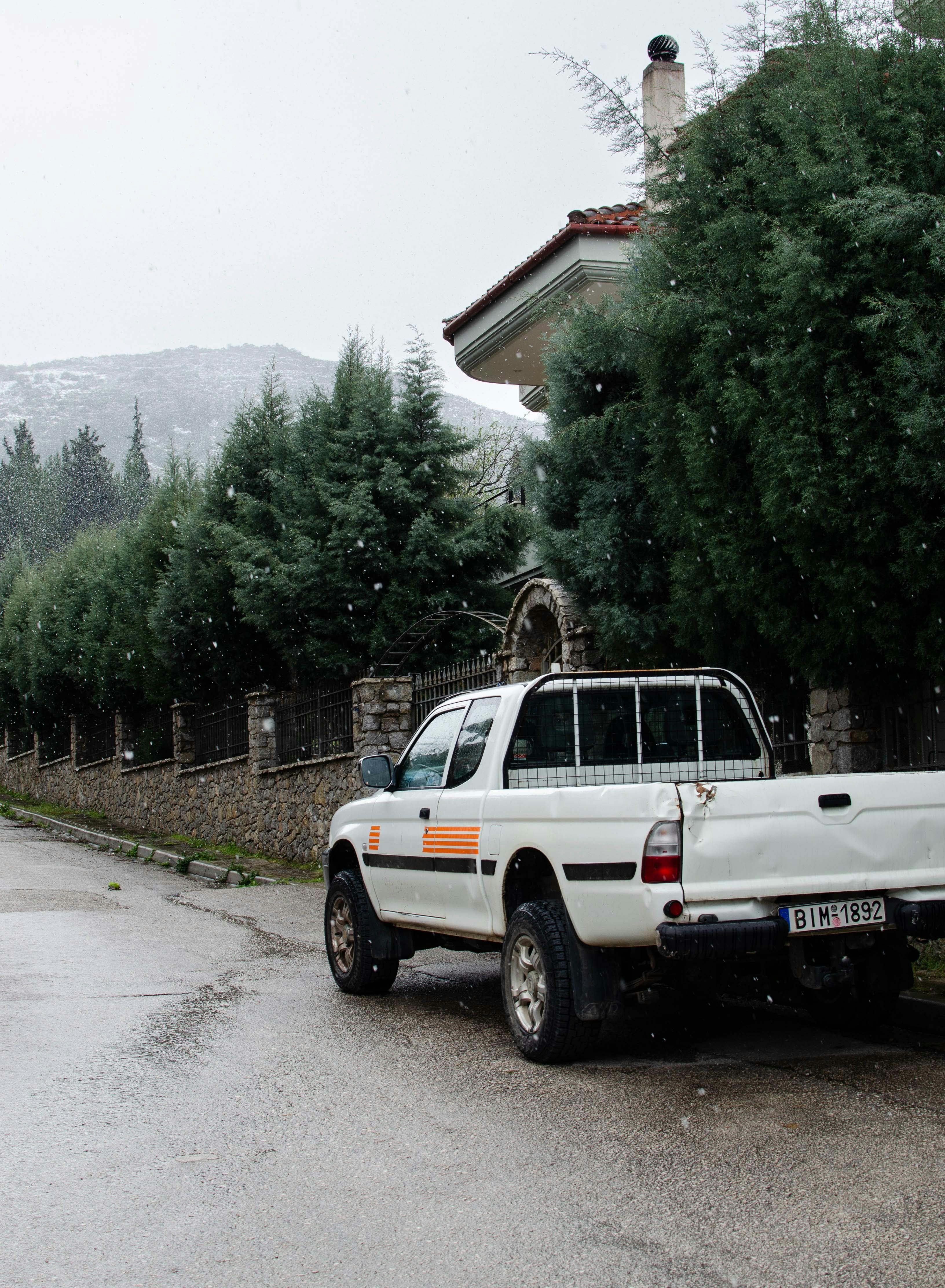 A Red Pick Up Truck at the Beach · Free Stock Photo