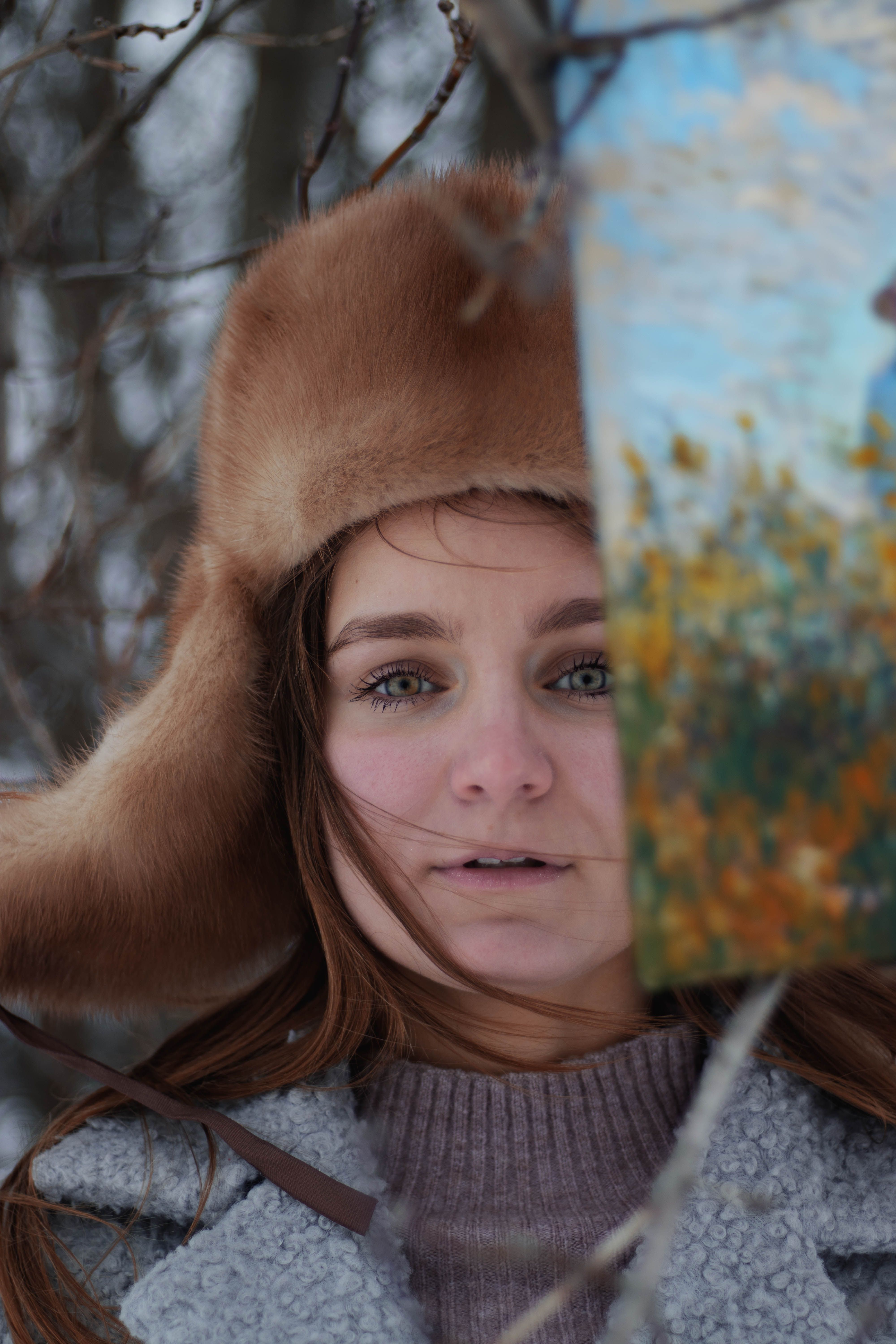 Close Up Photo of Woman Wearing Ushanka · Free Stock Photo