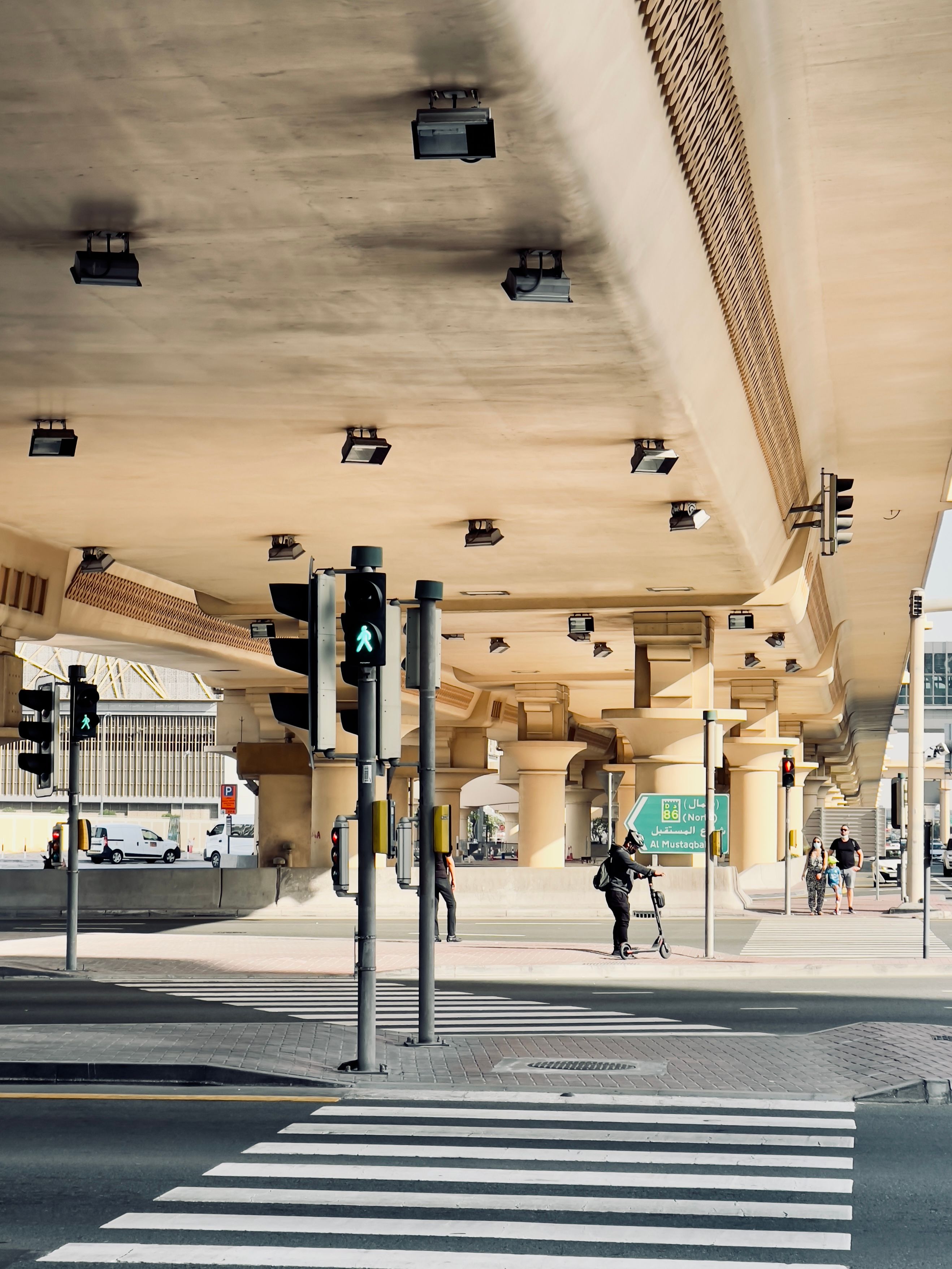 Cross Road Under a Bridge · Free Stock Photo