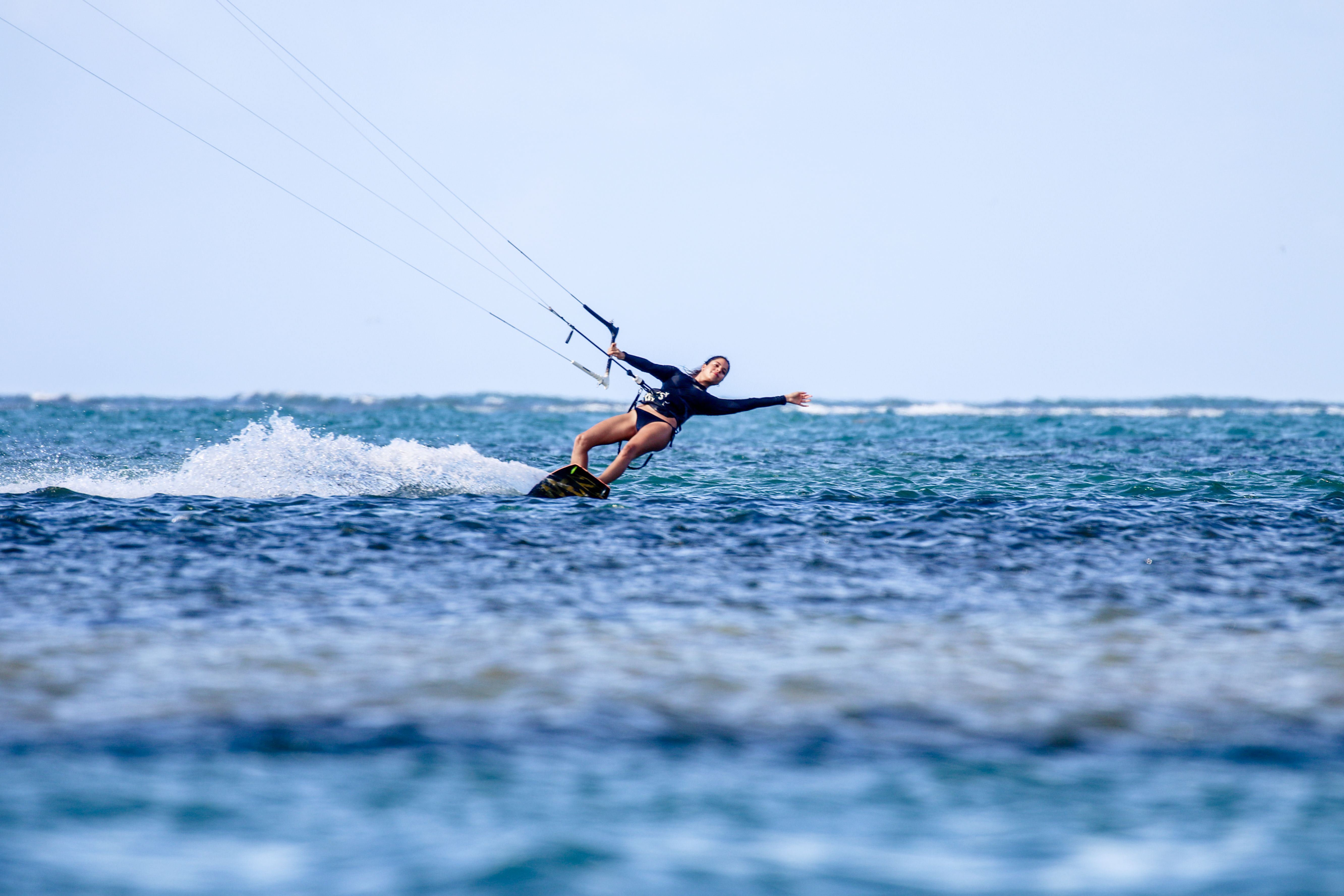 A Woman Kite Surfing · Free Stock Photo