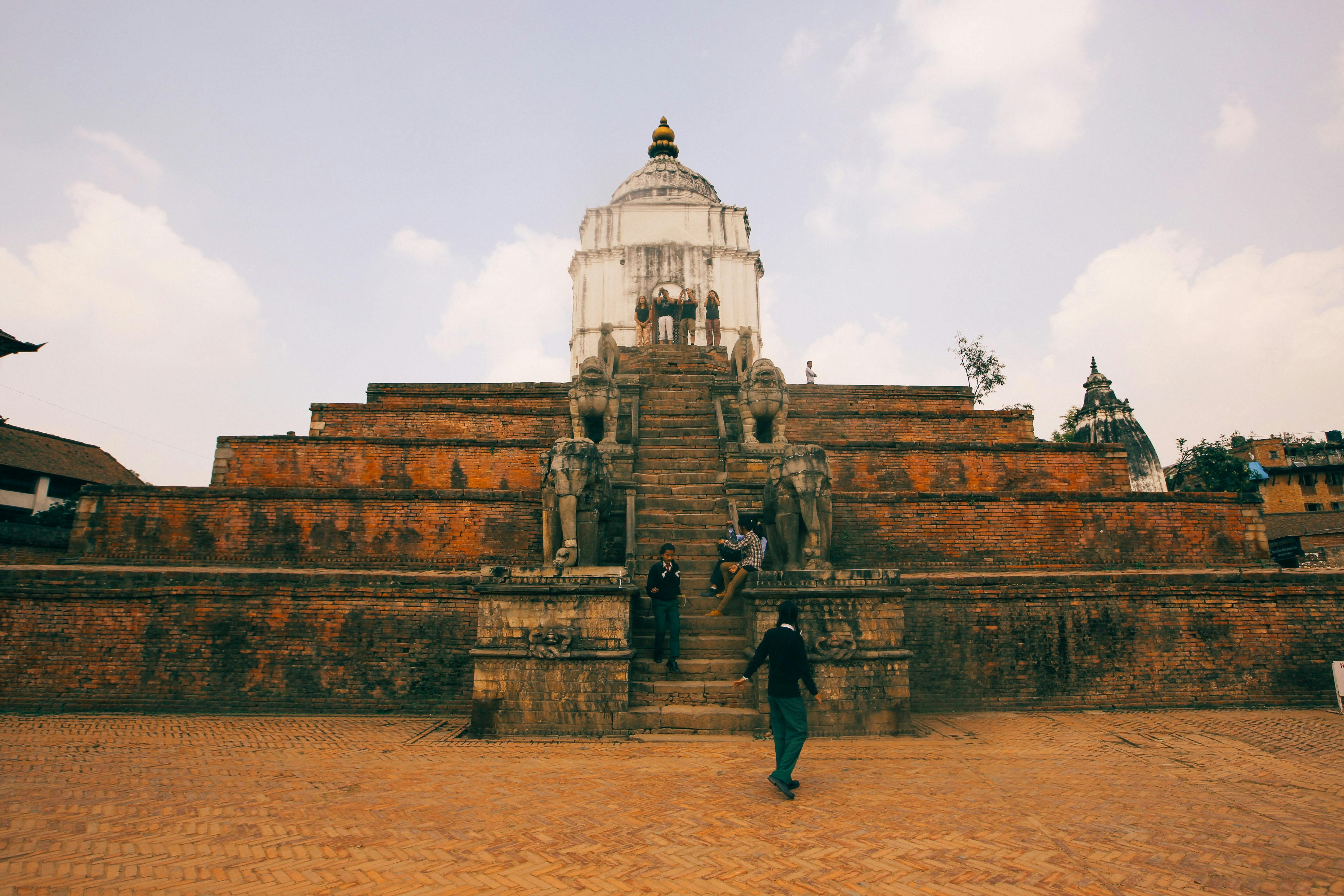 People near Temple Stairs · Free Stock Photo