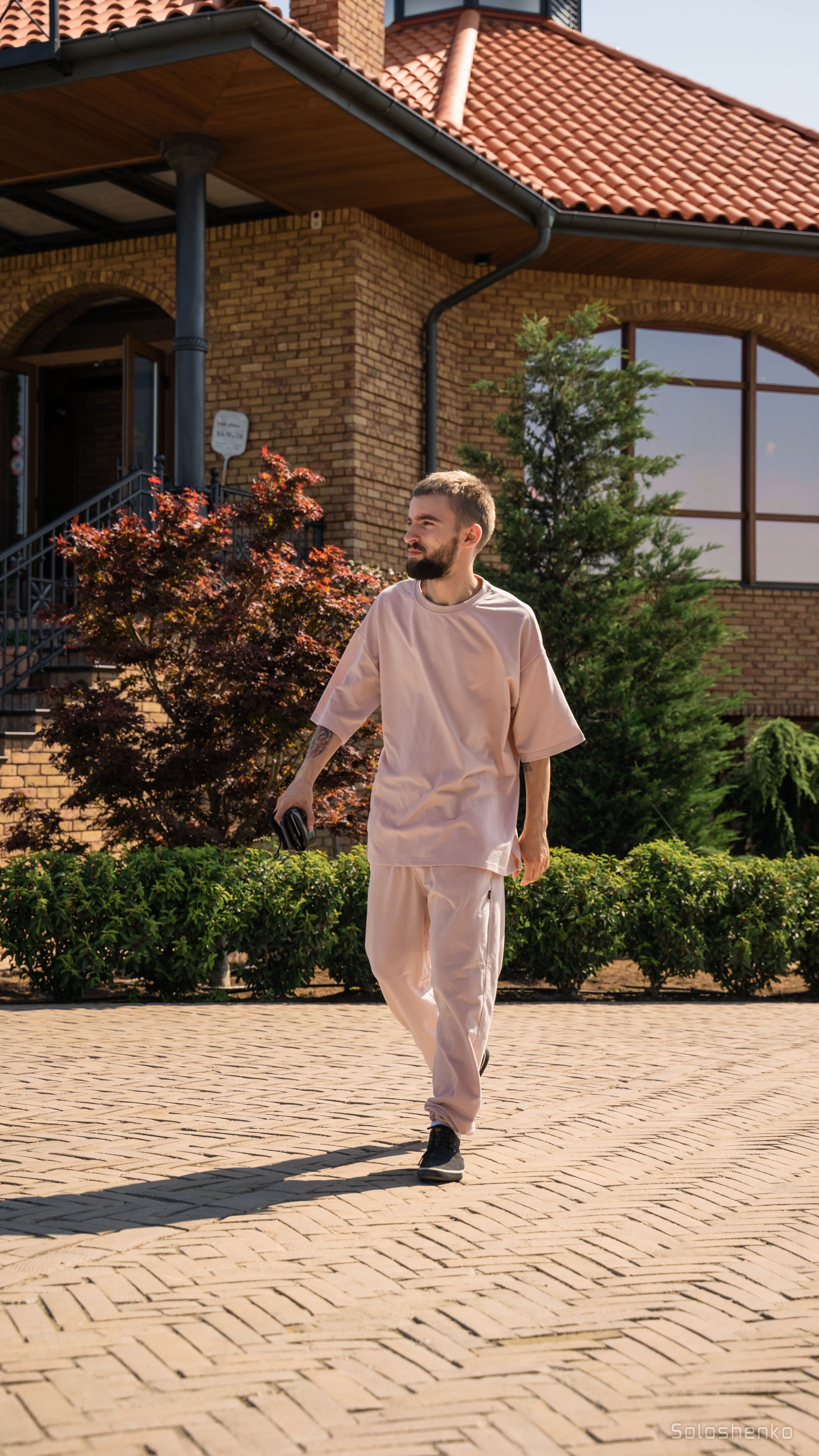 Man with Stubble Wearing Casual Clothing in front of House · Free Stock ...