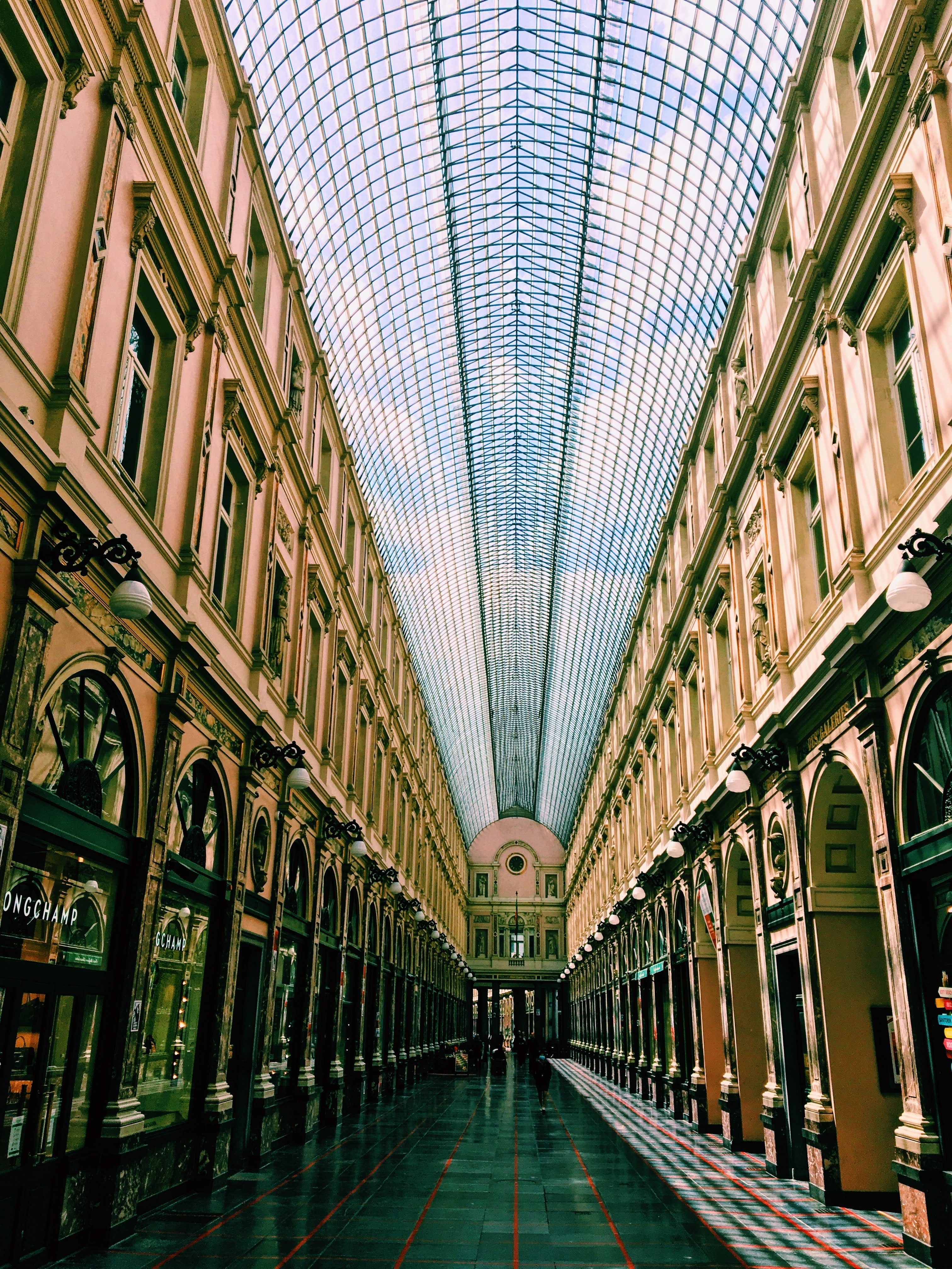 Shopping Mall with Windows on Ceiling · Free Stock Photo