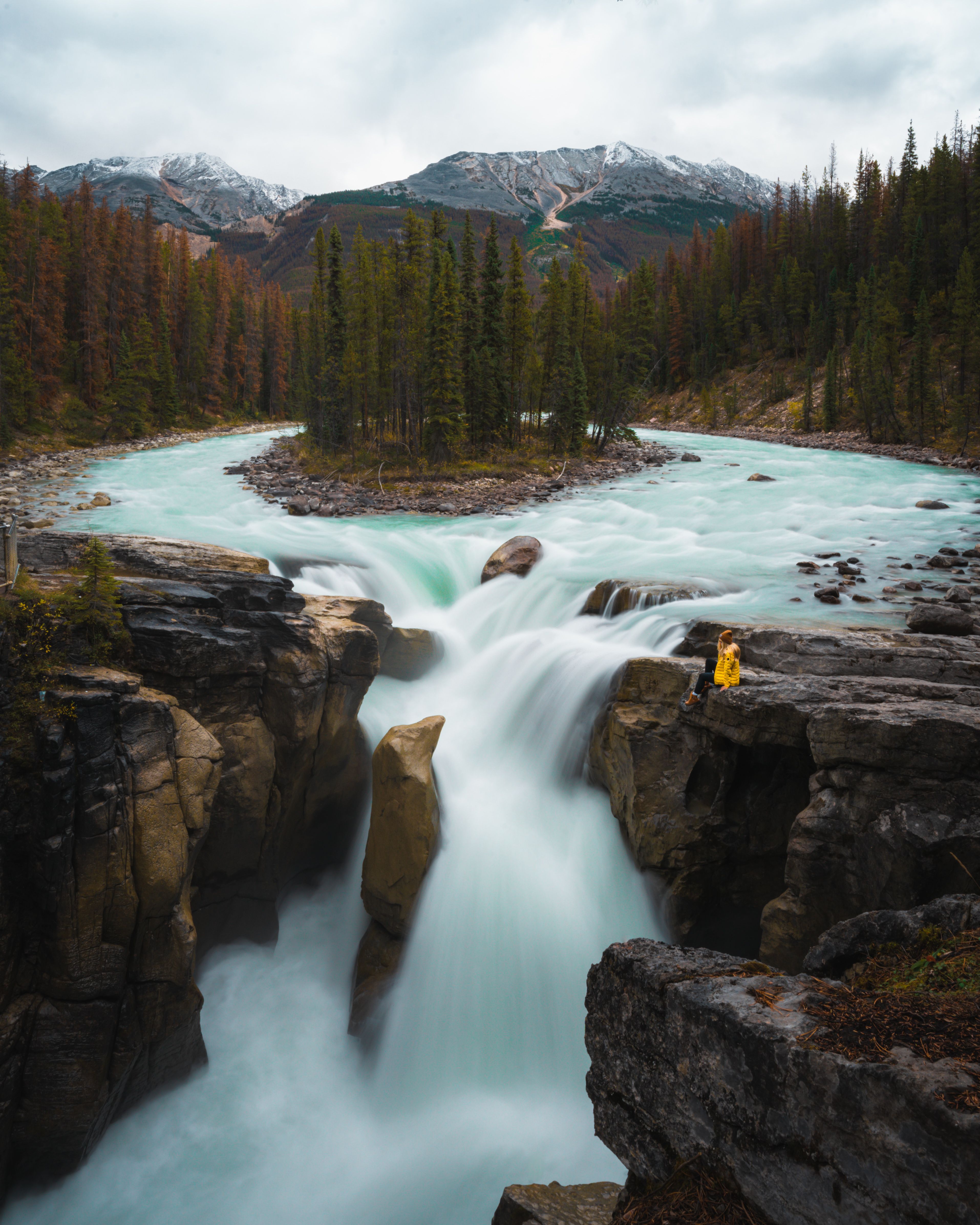 Photography of Waterfalls Near Trees · Free Stock Photo