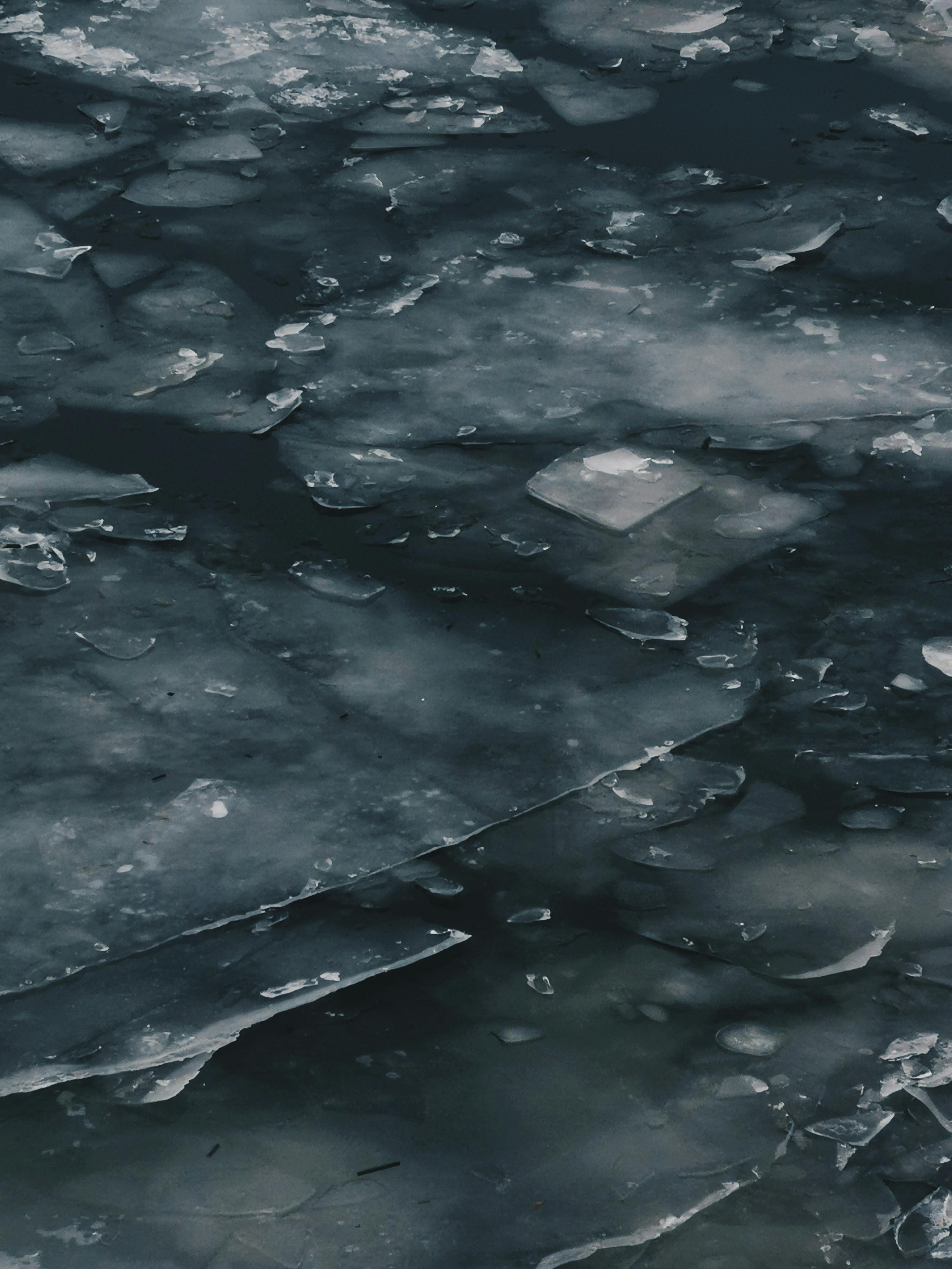 Close-up of Frozen Water · Free Stock Photo