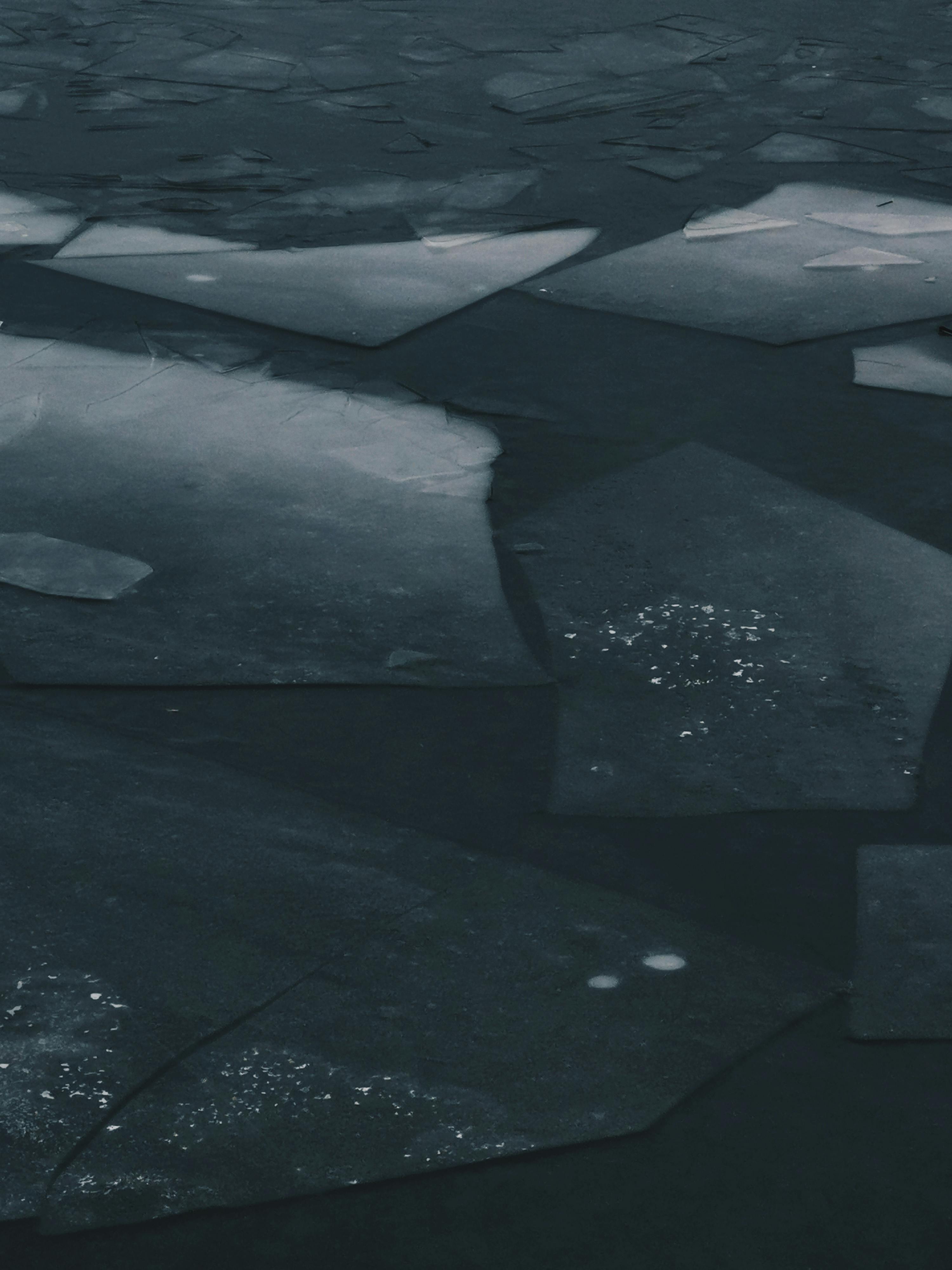 Close up of Frozen Ice Surface · Free Stock Photo