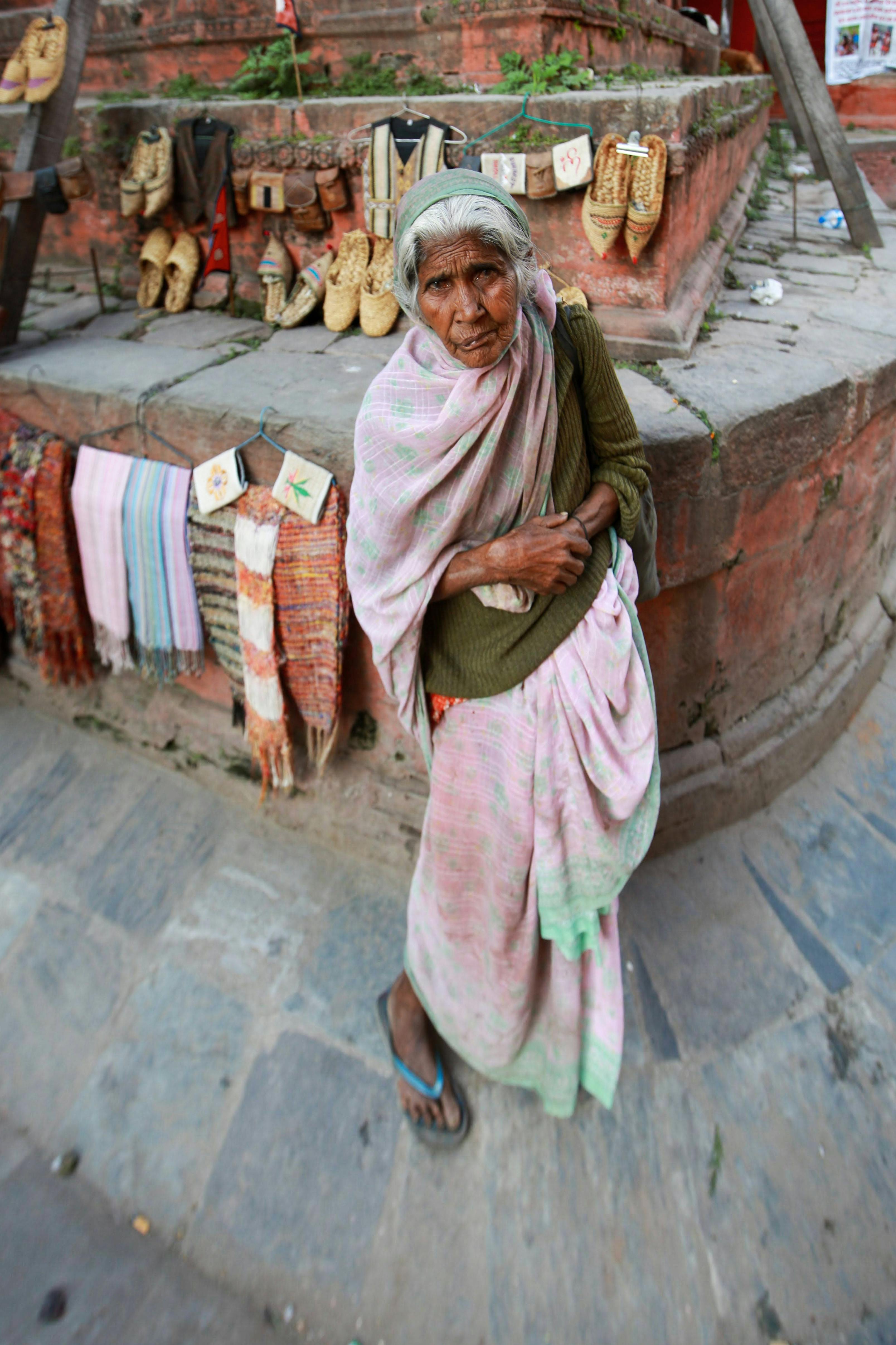 Portrait Of a Hindu Woman In a Beautiful Traditional Dress · Free Stock ...