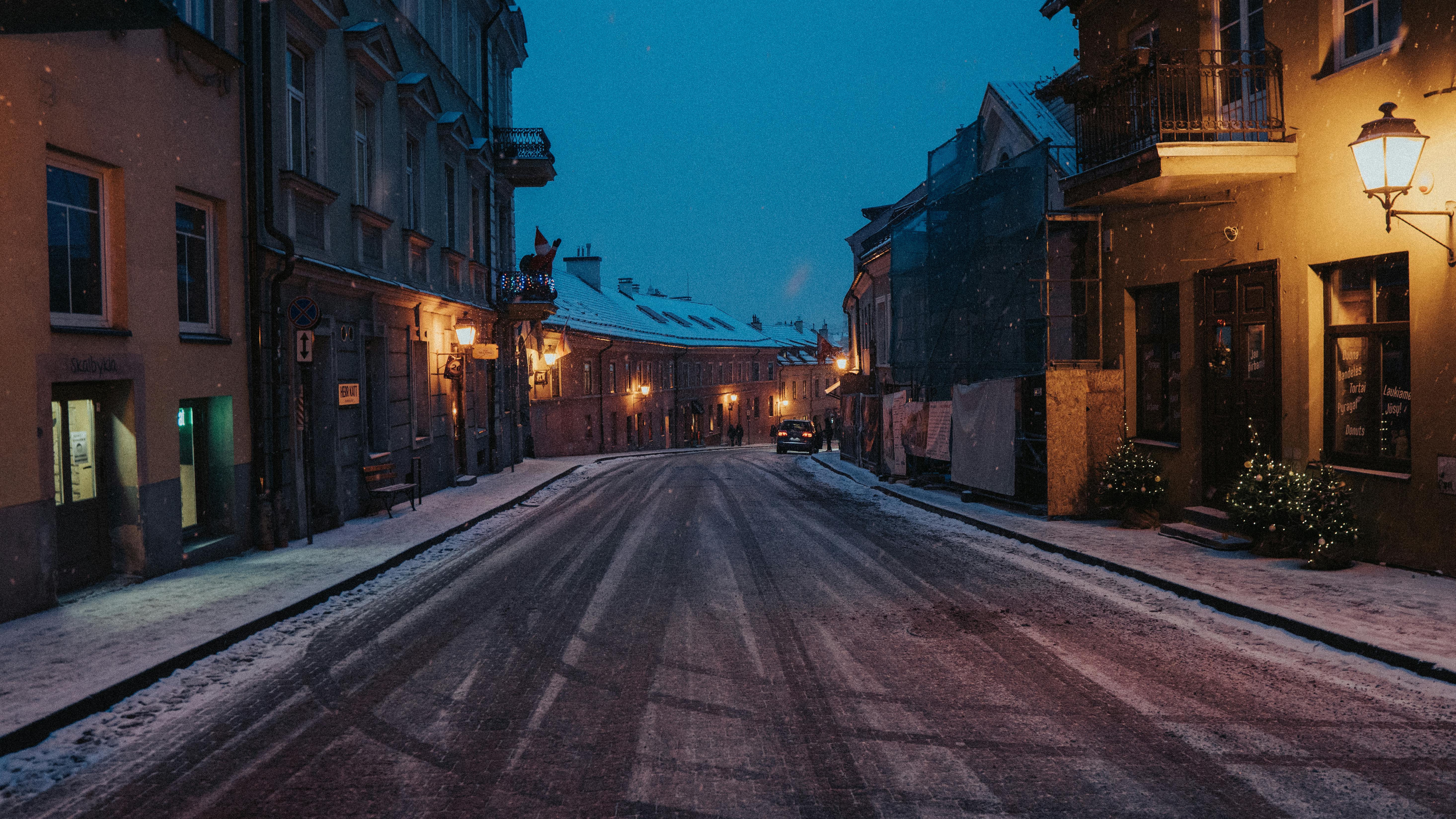 Snow Covered Road · Free Stock Photo