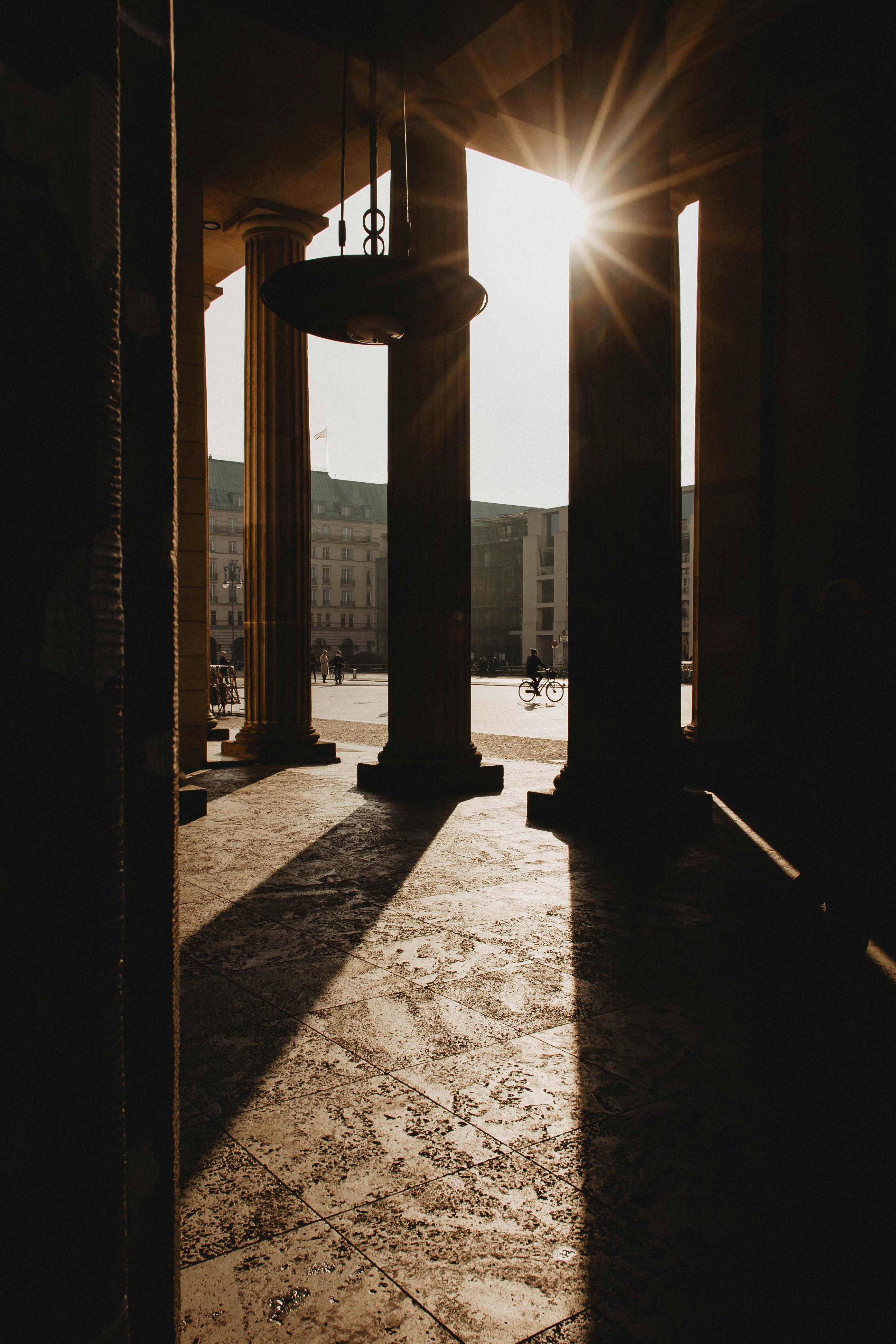 An Empty Concrete Arcade · Free Stock Photo