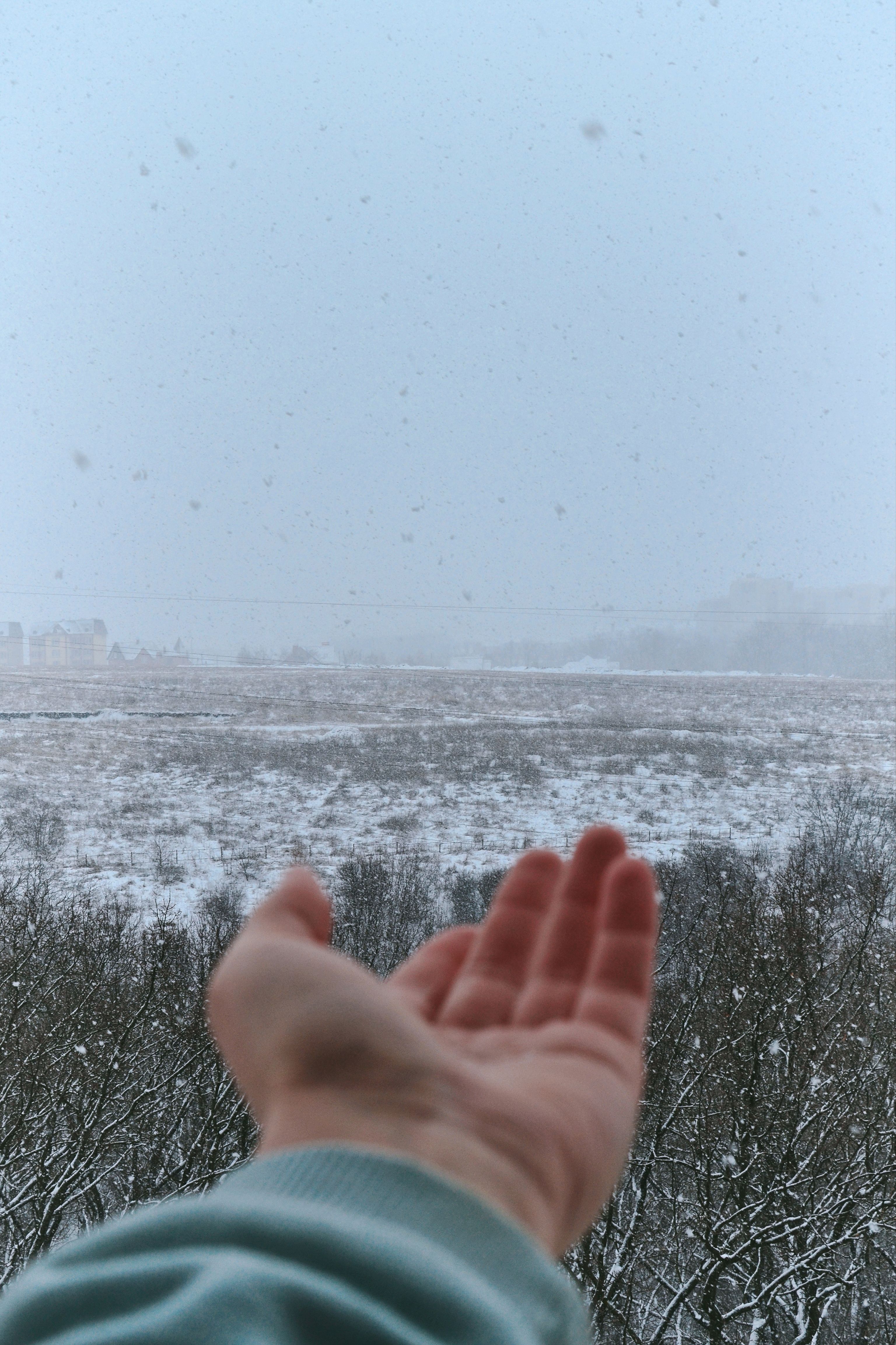 Close-Up Photograph of a Person's Crossed Hands · Free Stock Photo