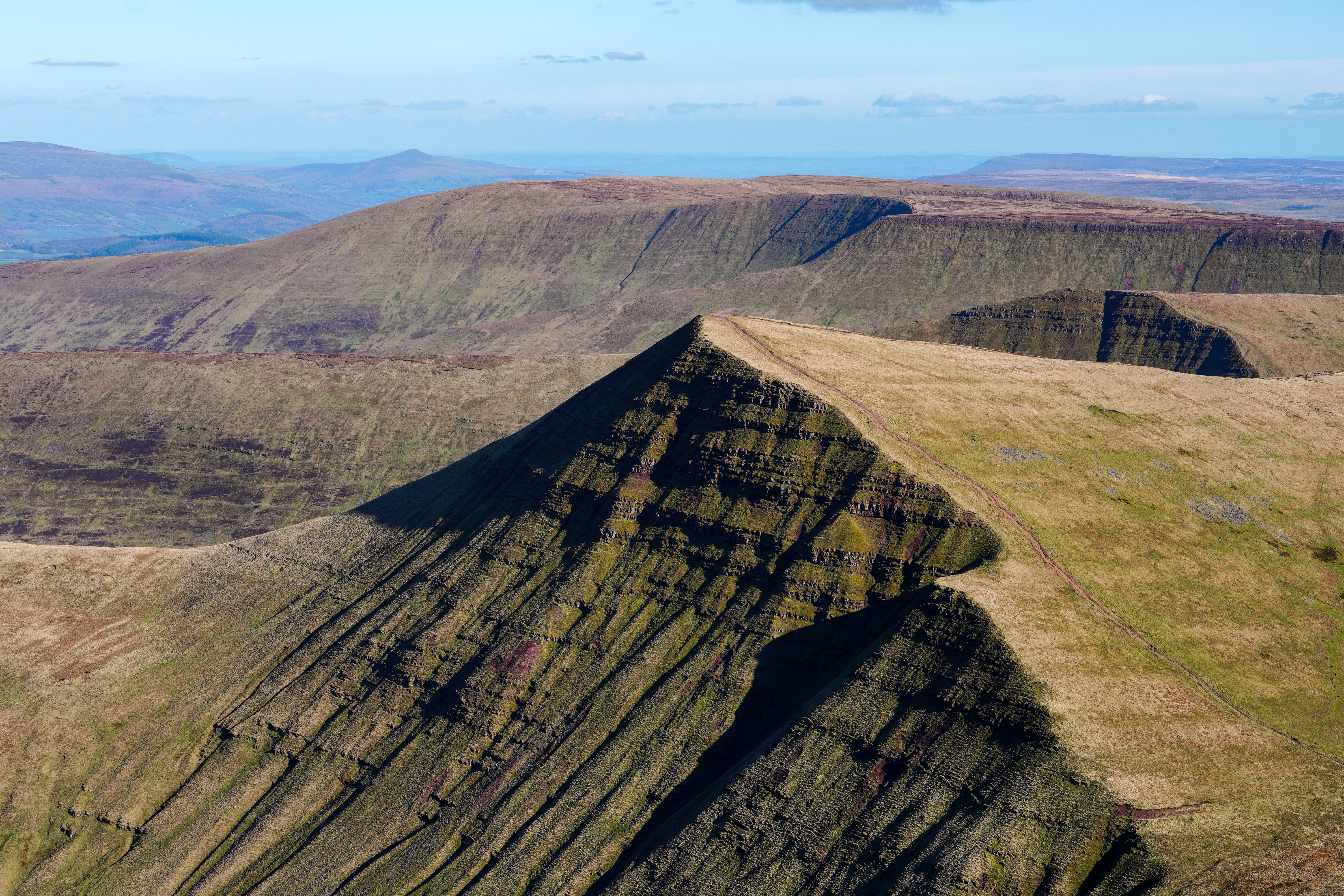 Aerial View of Brecon Beacons National Park, Wales · Free Stock Photo
