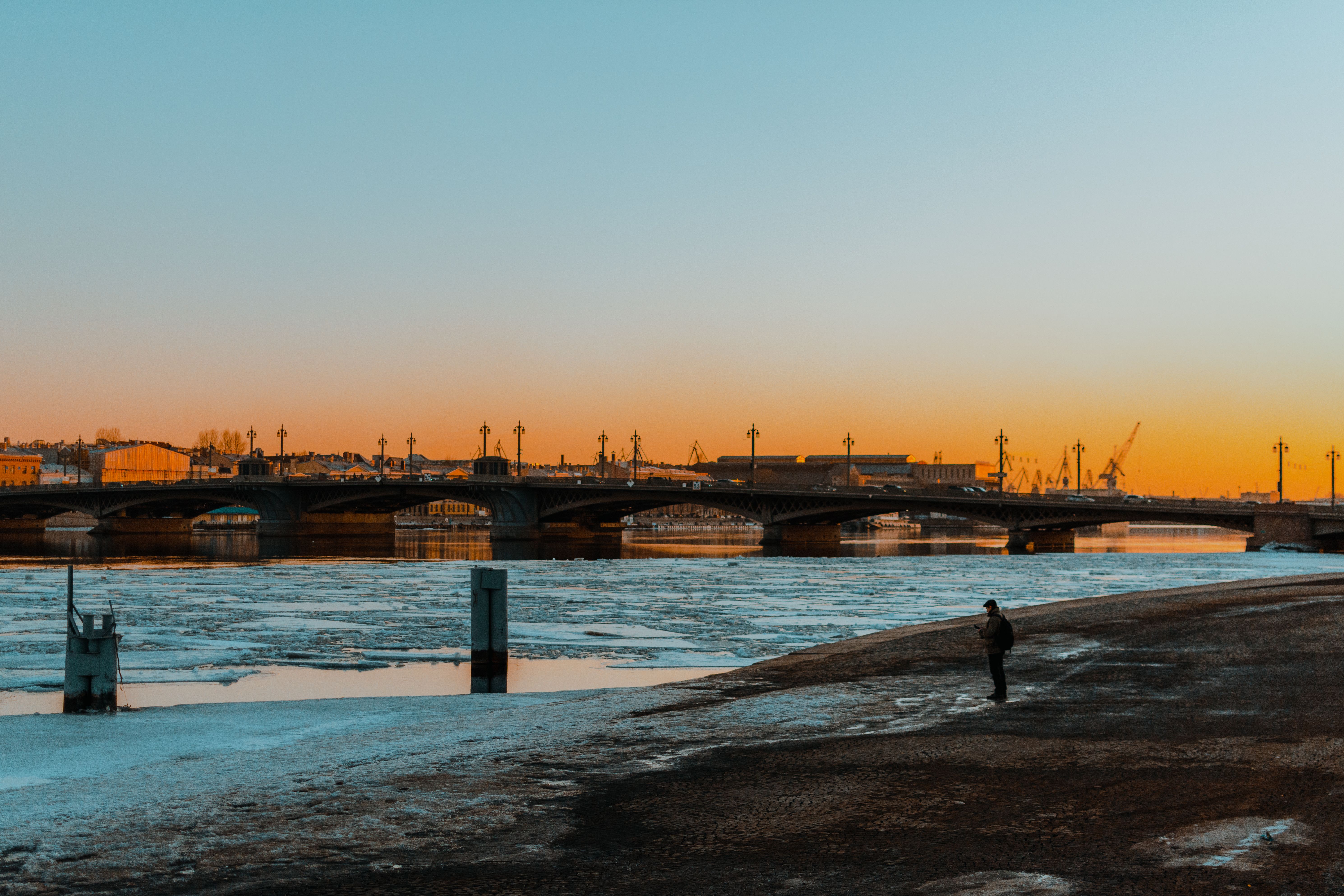 View of a River at Dusk · Free Stock Photo