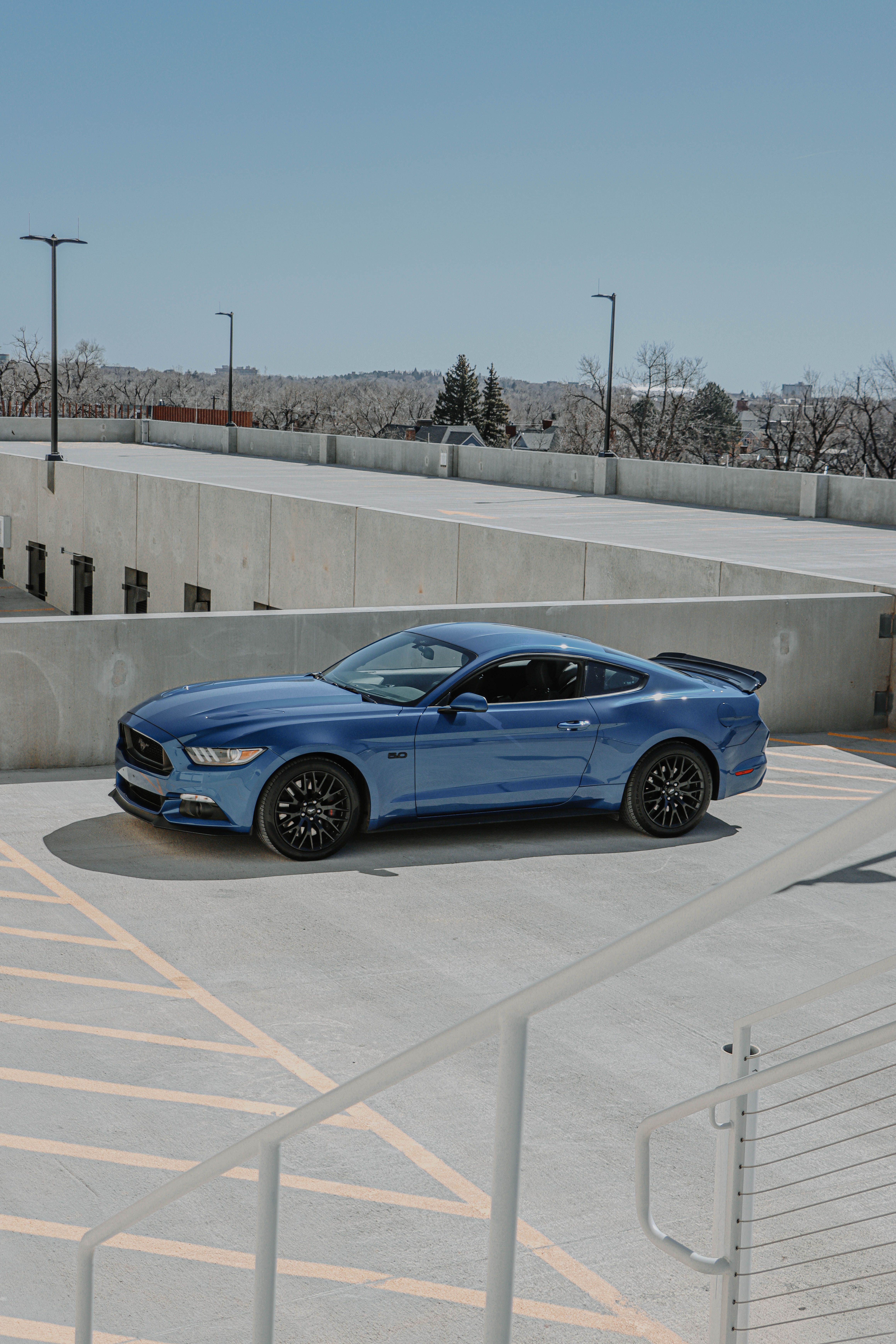 Two Dodge Challengers in Urban Setting · Free Stock Photo