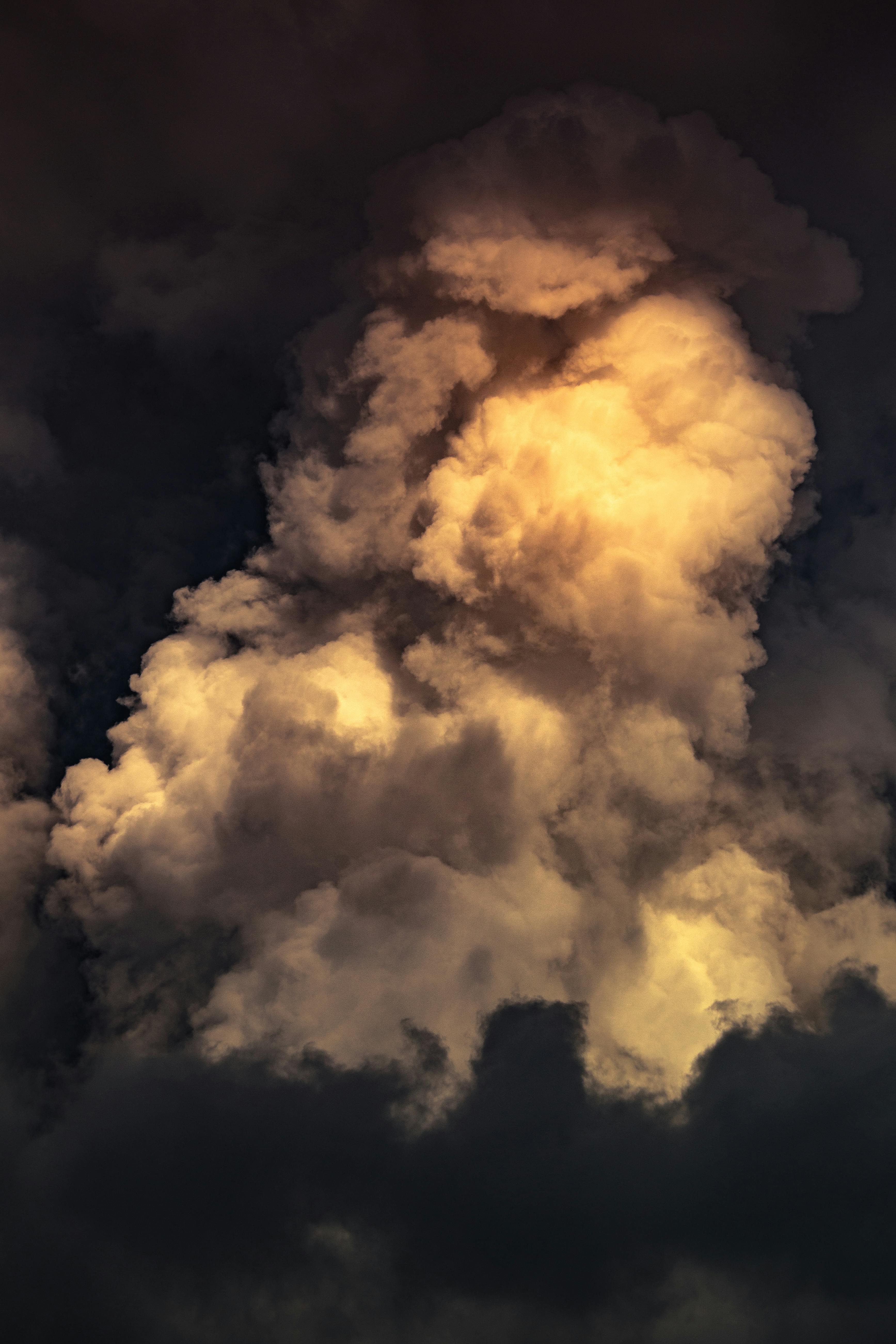 Dark Sunset Cumulus Clouds · Free Stock Photo