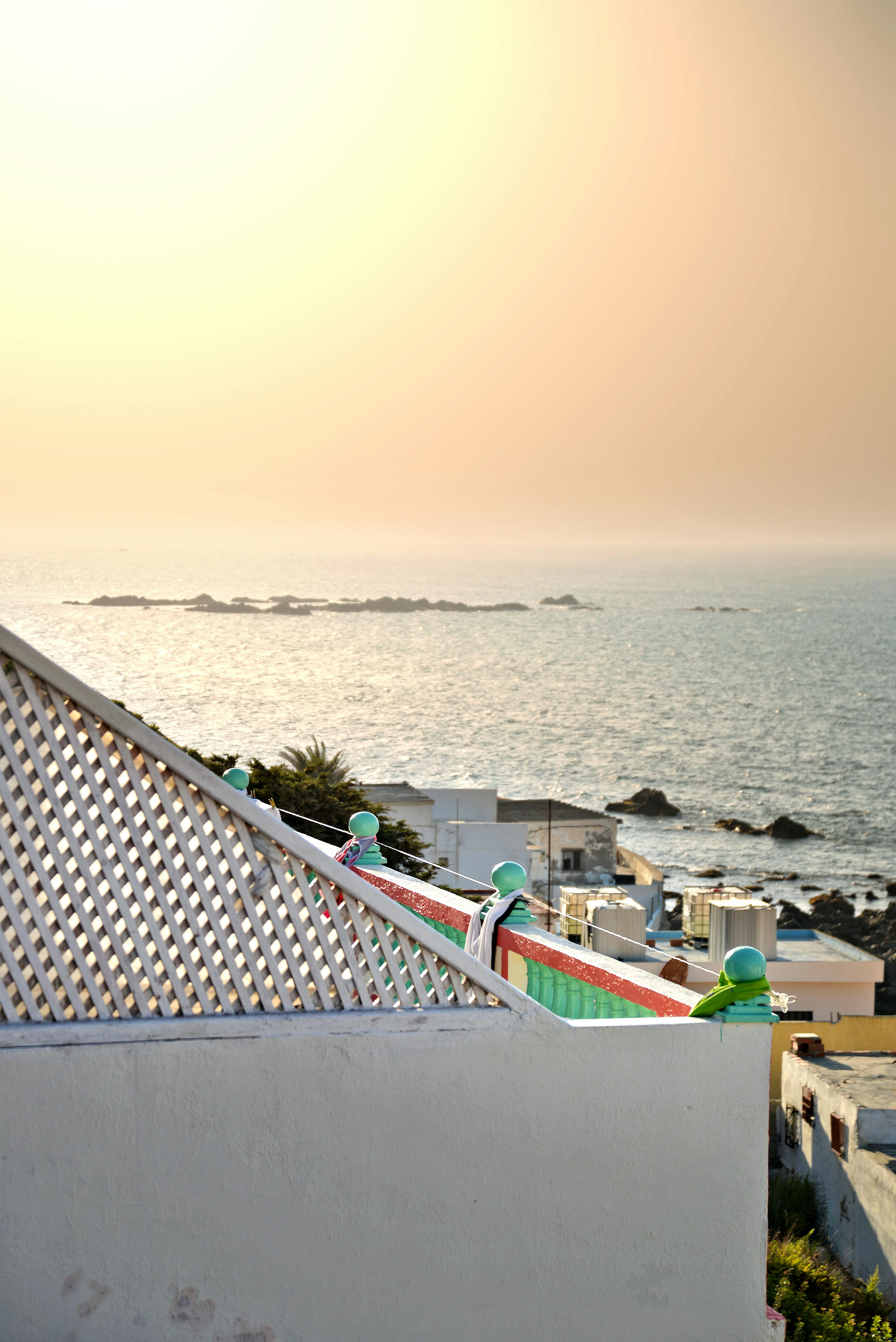 Sunset from Rooftop on Sea · Free Stock Photo
