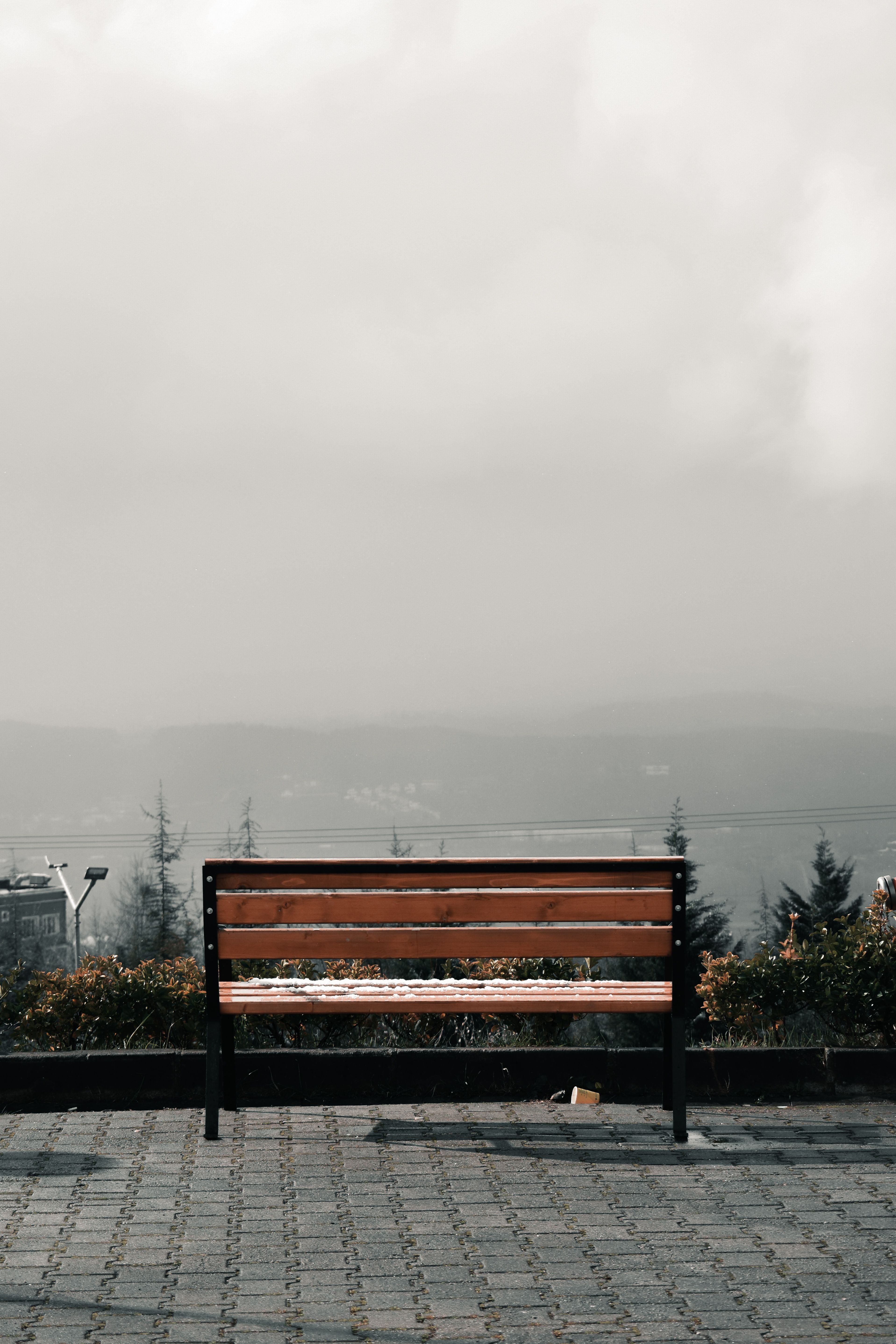 View of a Bench in a City · Free Stock Photo