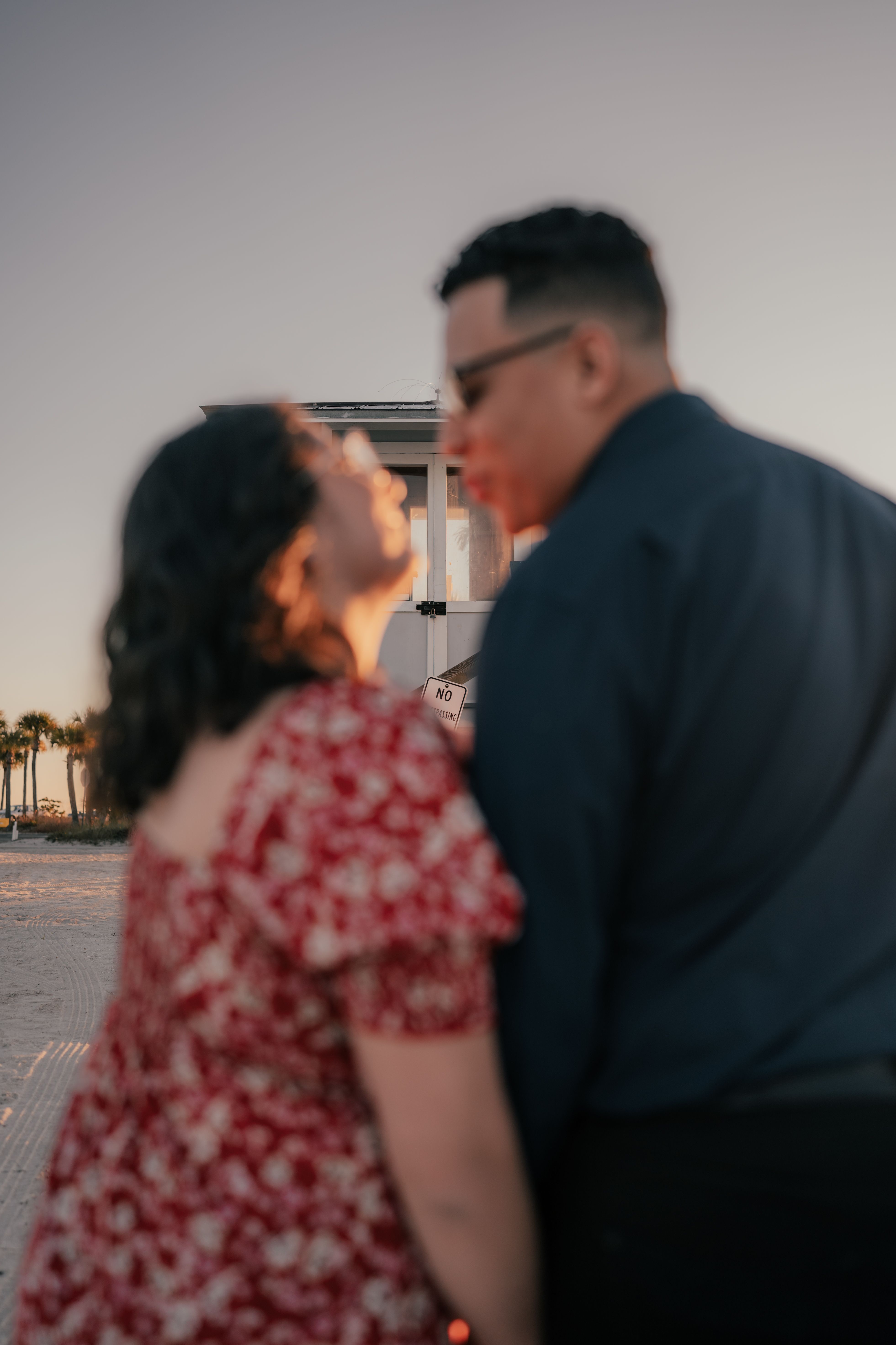 Back View of Couple Kissing · Free Stock Photo