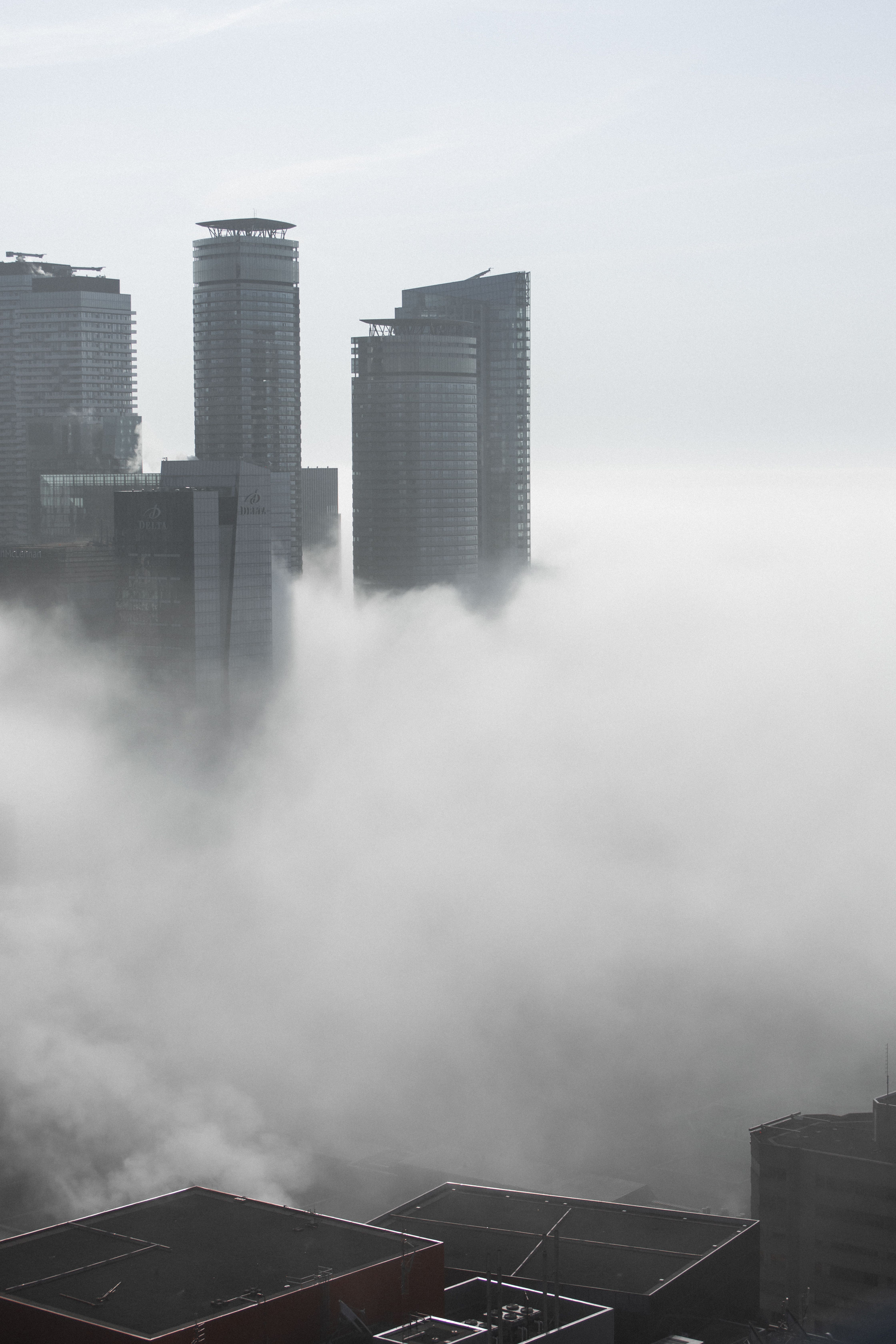Skyscrapers Above Clouds · Free Stock Photo