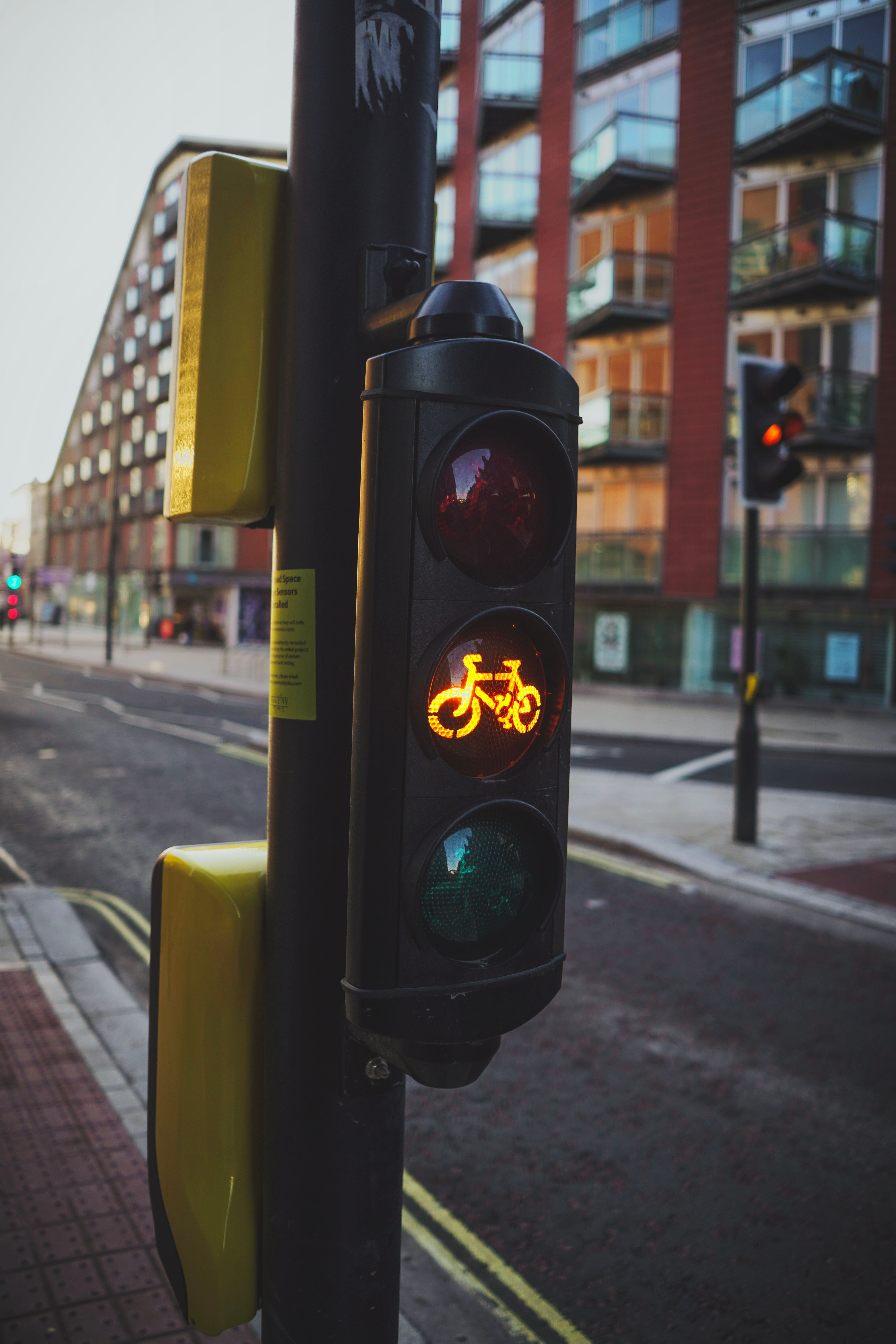 Bicycle Symbol on Traffic Lights · Free Stock Photo
