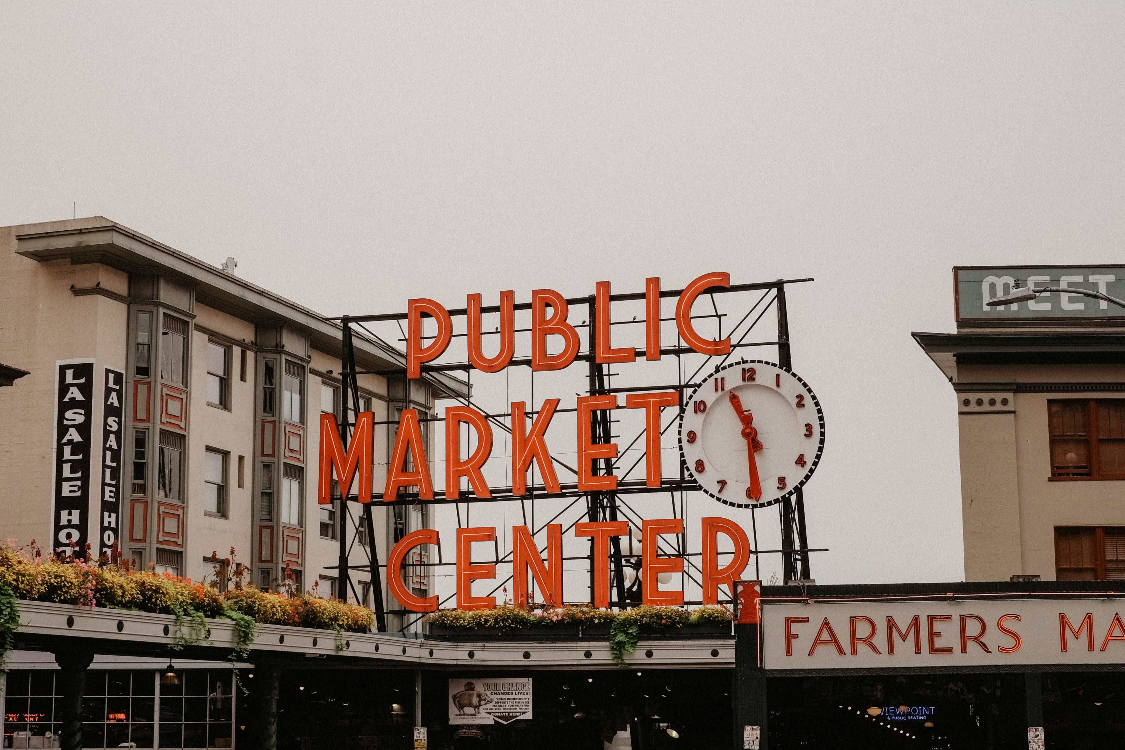 Signage of a Marketplace · Free Stock Photo