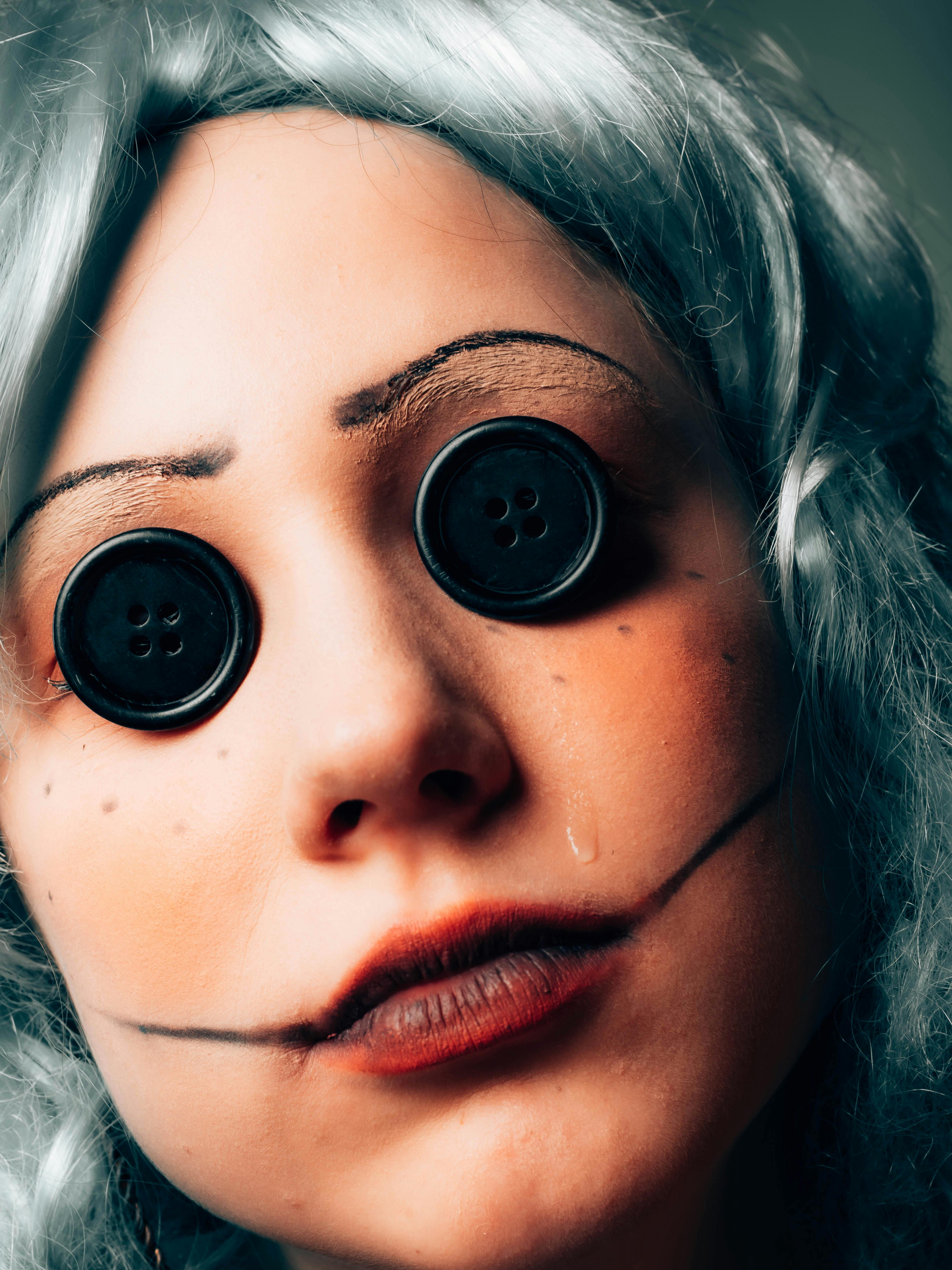 Creepy Face of a Woman · Free Stock Photo