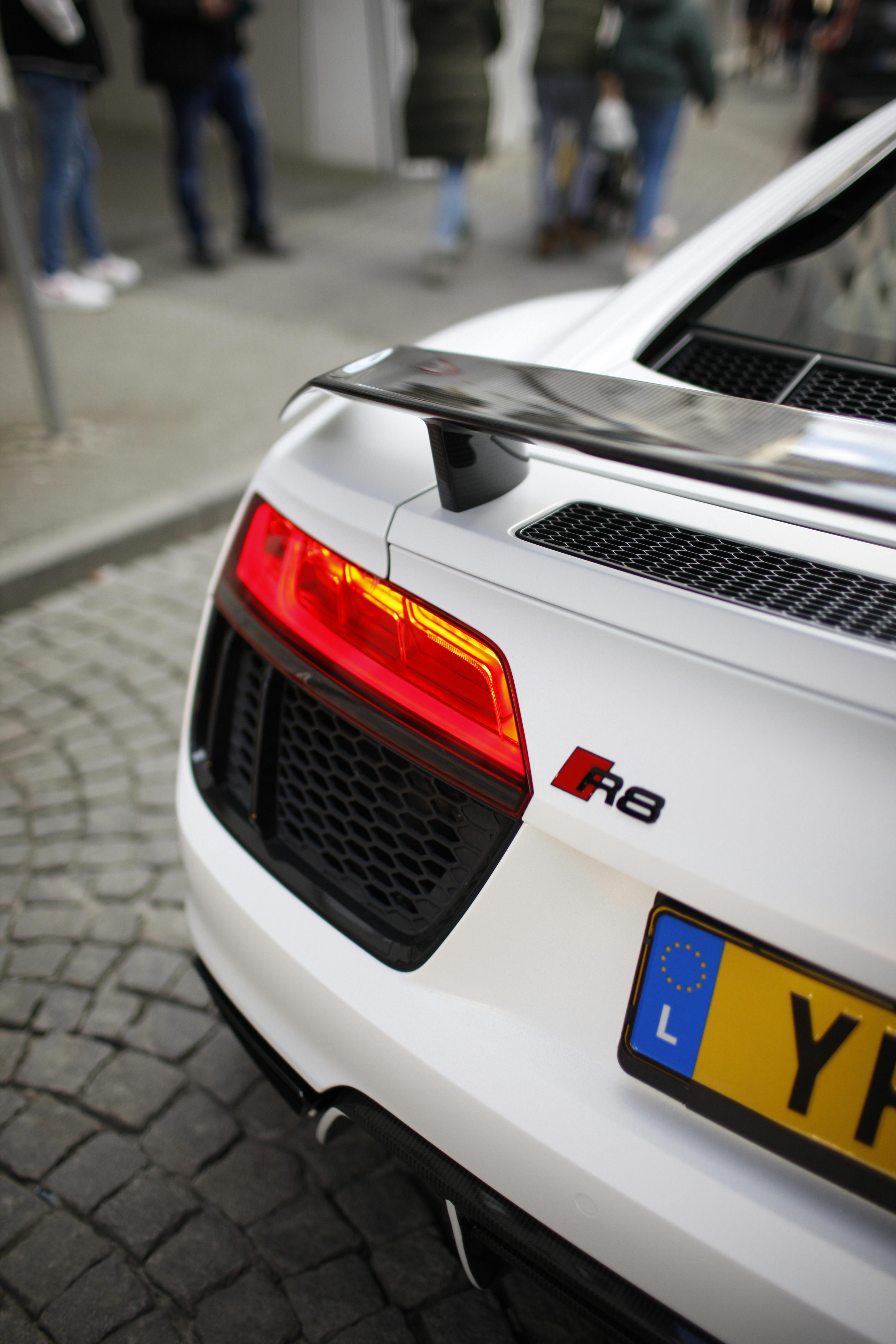 Backlight of an Audi R8 Sportscar · Free Stock Photo