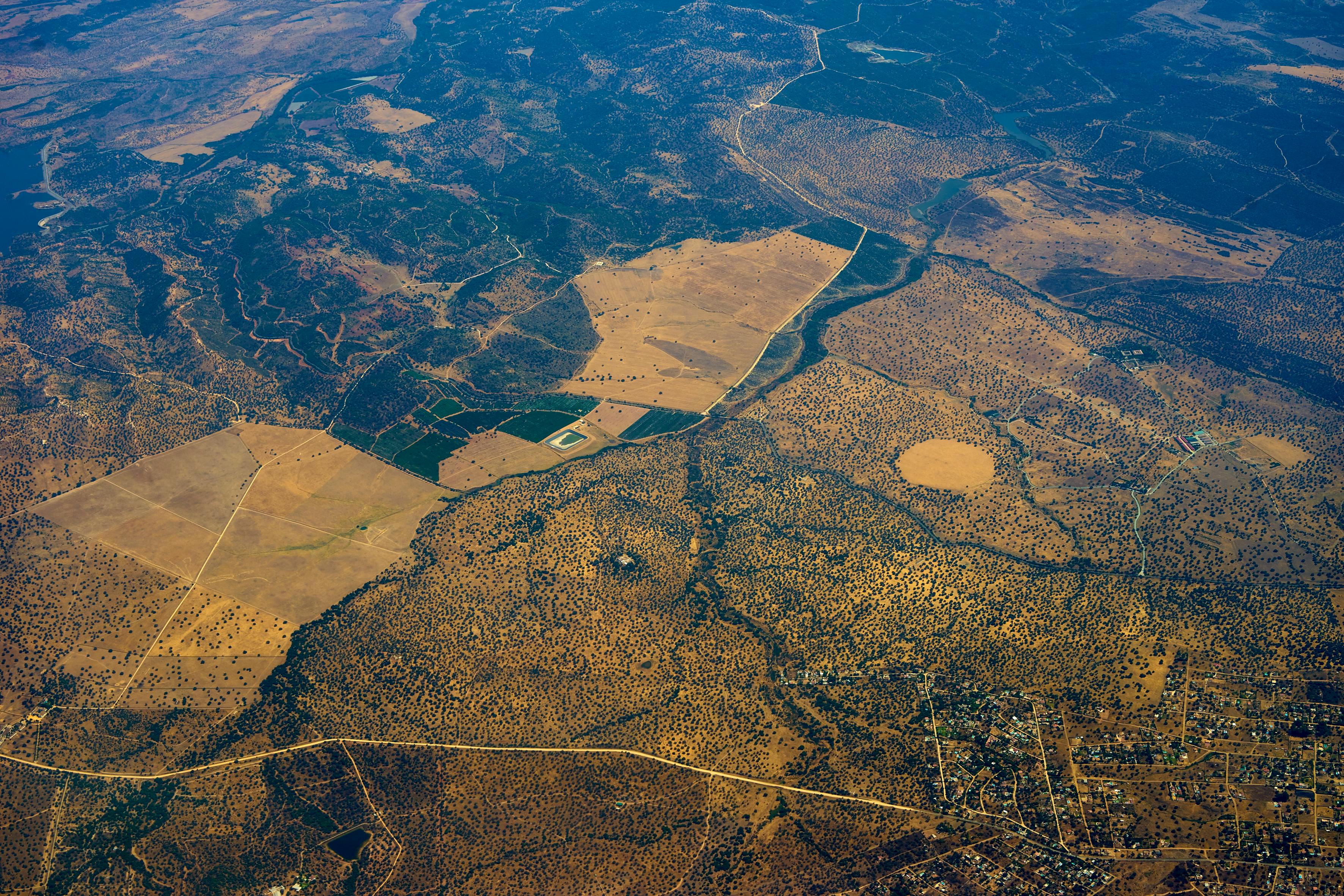 Aerial View of Countryside Landscape · Free Stock Photo