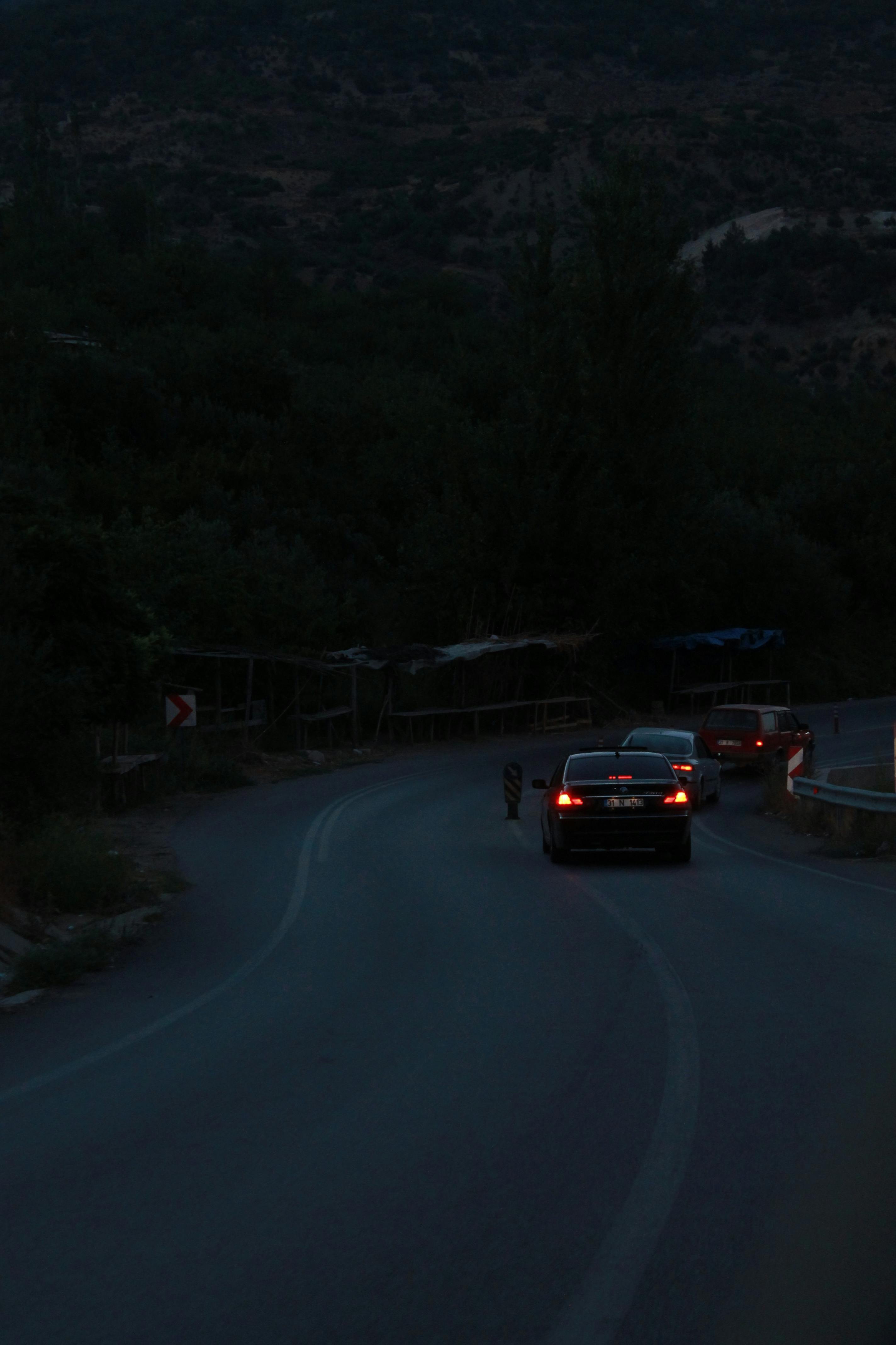 Back View of Cars on the Road During Night · Free Stock Photo