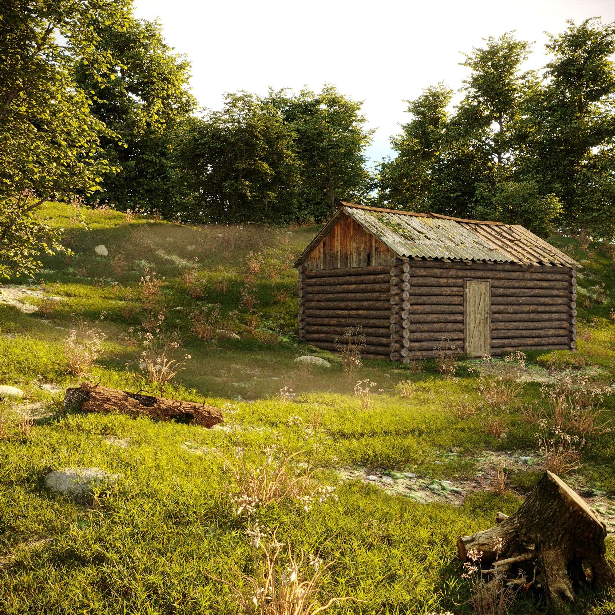 Brown Wooden Barn Near Trees · Free Stock Photo