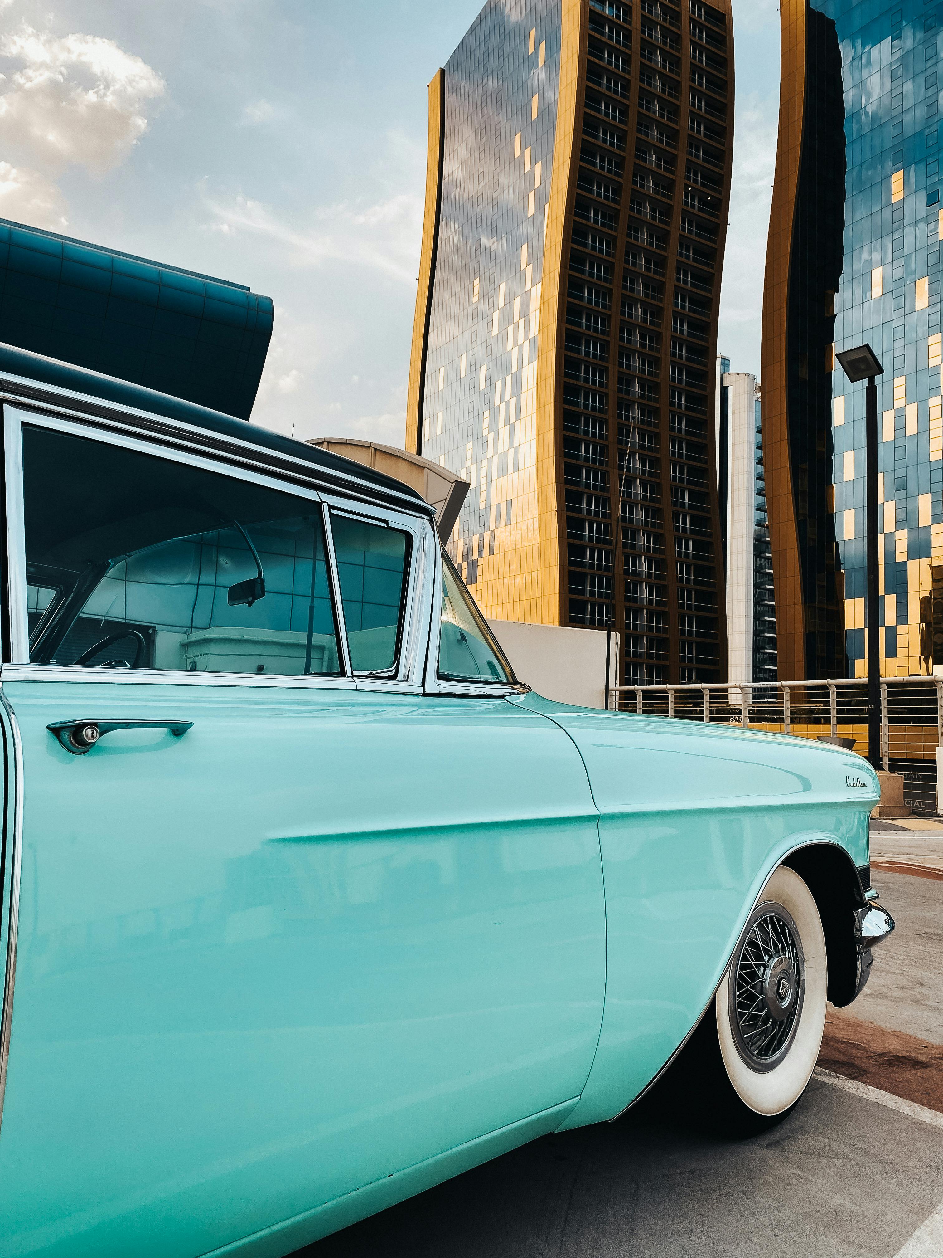 Photo of a Classic Blue Car · Free Stock Photo