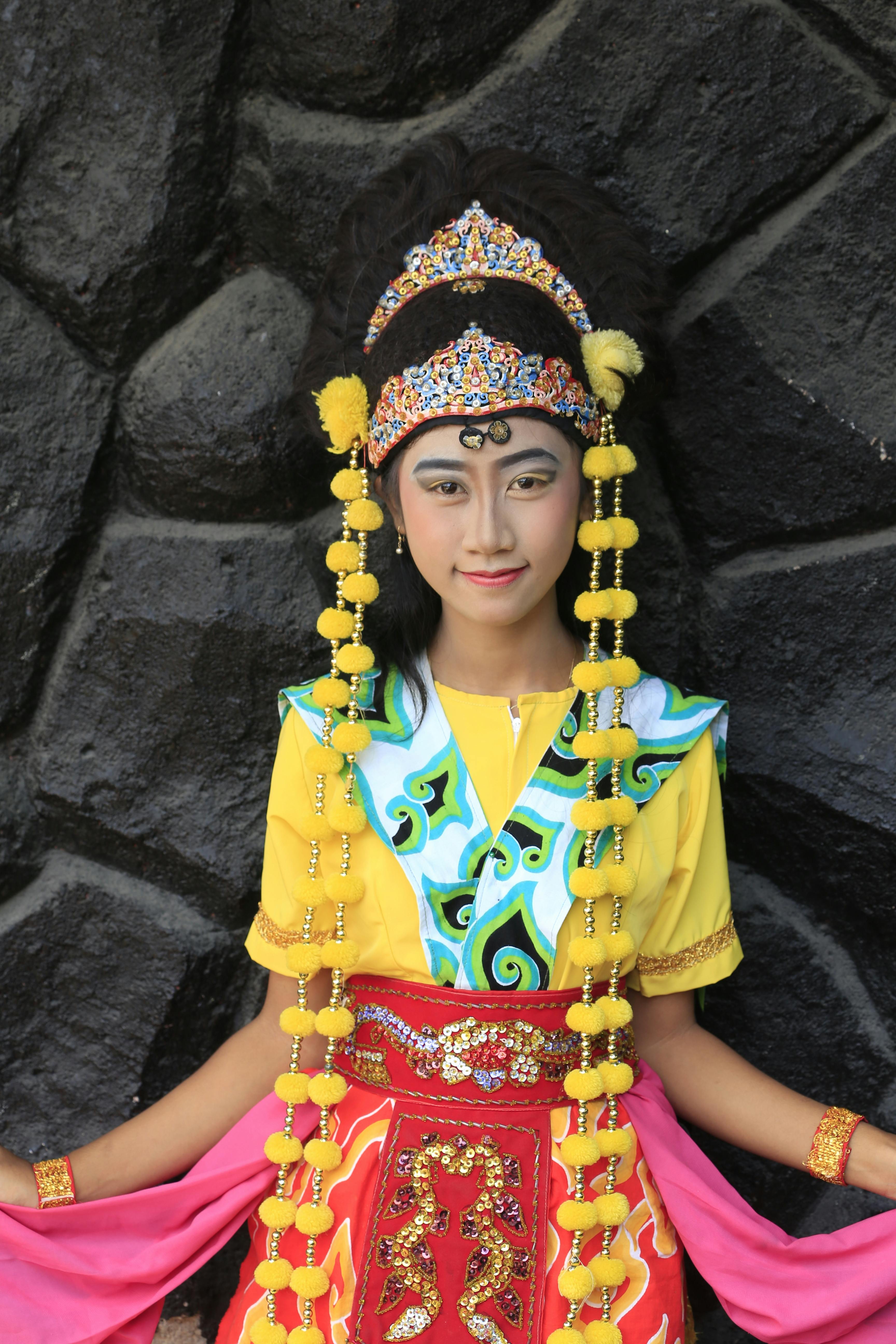 A Girl in Traditional Wear · Free Stock Photo