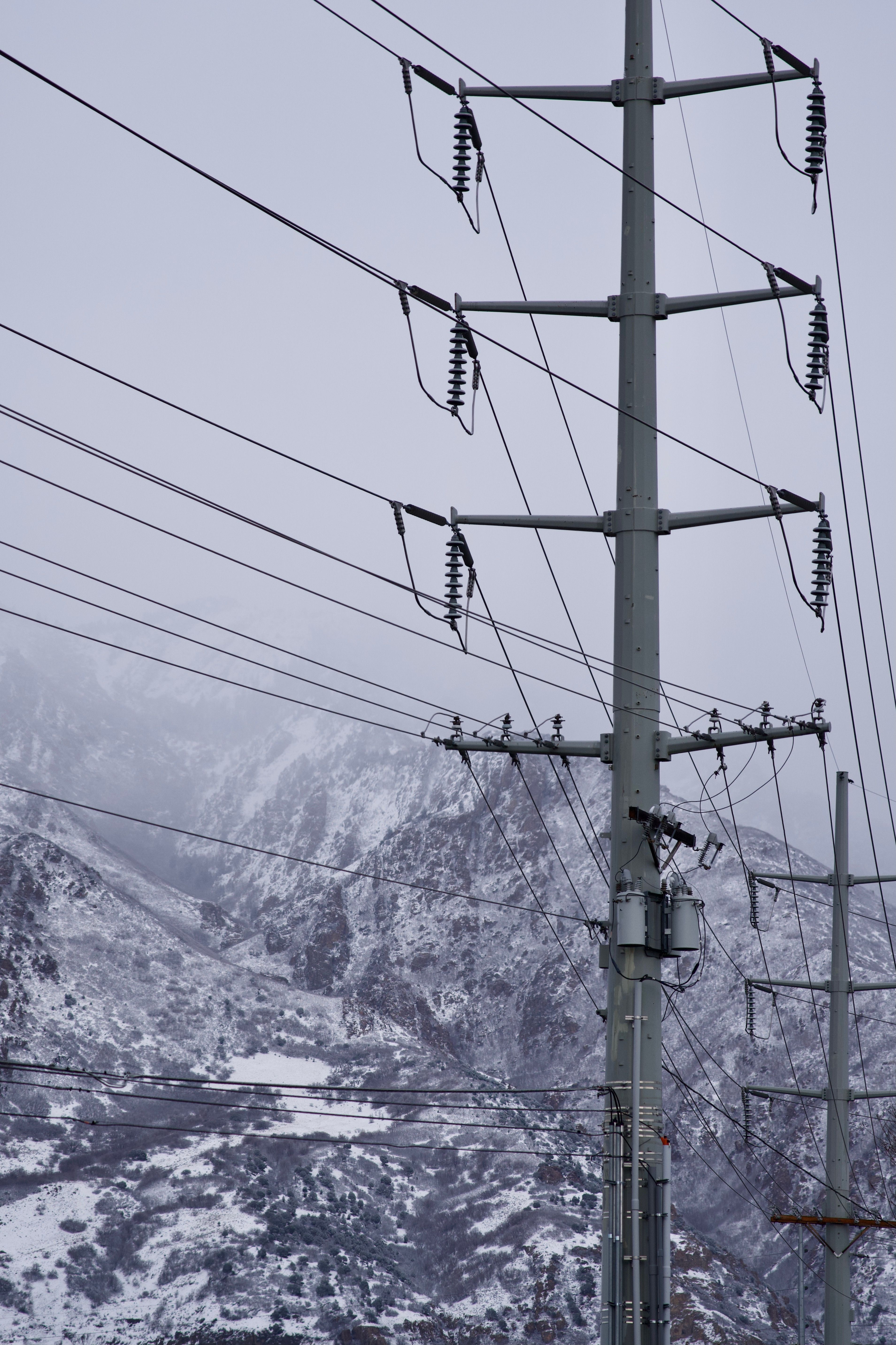 Photograph of a Utility pole with Cables · Free Stock Photo